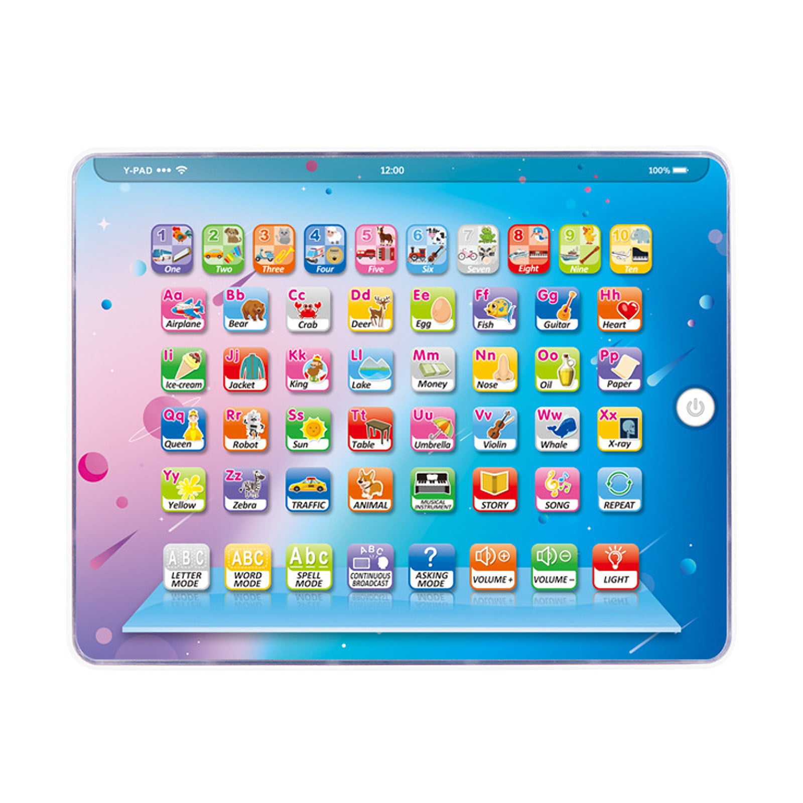 SIYTUAU Large Touch Screen Learning Tablet Educational Toy For Toddlers ...