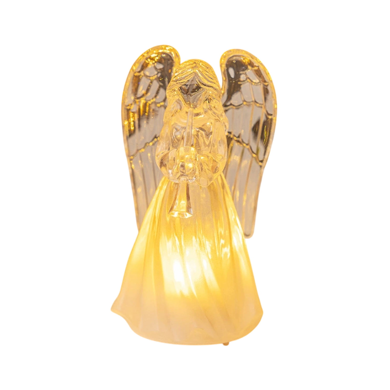 SIYTUAU Led Light Emitting Cherubs Acrylic Imitation Crystal Angelic ...
