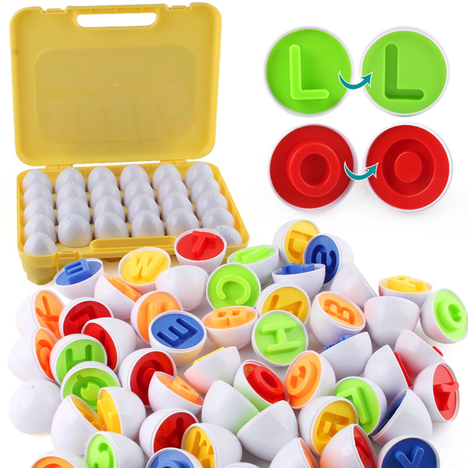 SIYTUAU Letters Spelling Assembly Learning Toy Educational Alphabet ...