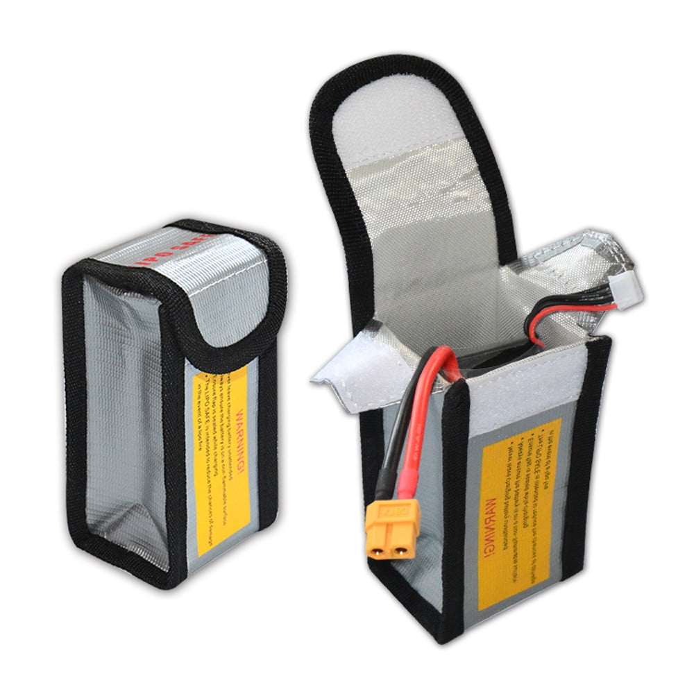 SIYTUAU Lipo Battery Fireproof Guard Safe Bag Storage 64X50X125Mm ...
