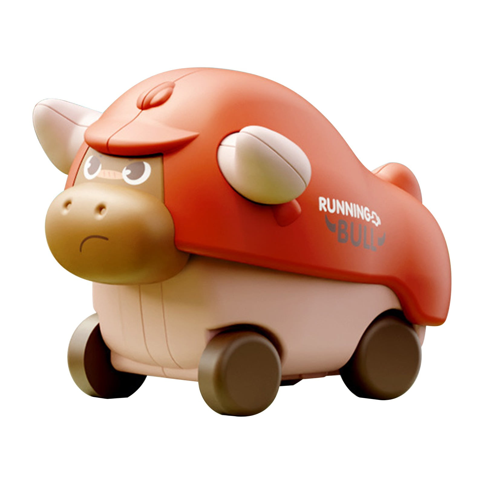 SIYTUAU Mini Press Toy Car Cow Design Cute Little Vehicle For 1-3 Years ...