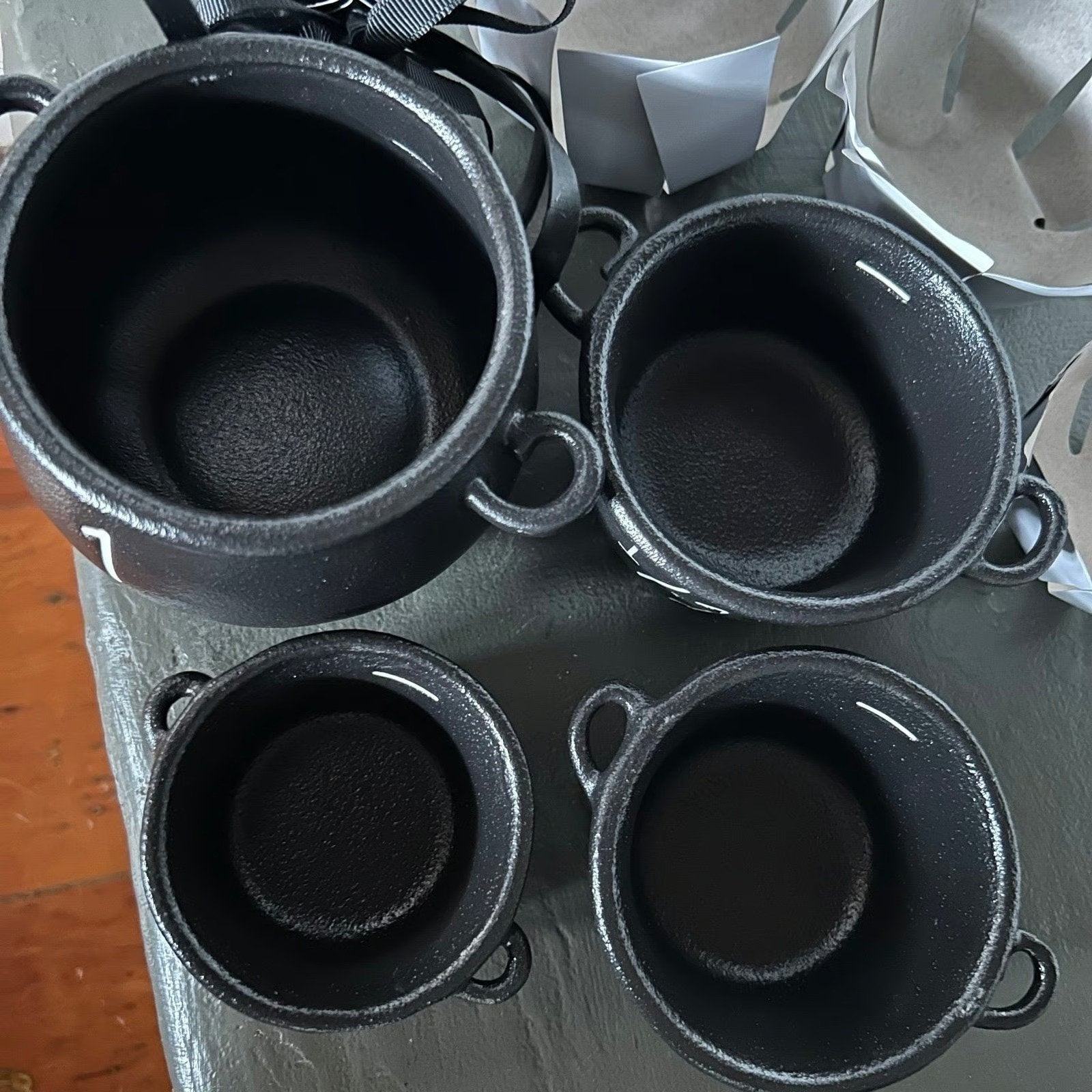 SIYTUAU Mini Witch Cauldron Set For Halloween Decor Potion Brewing Kit ...
