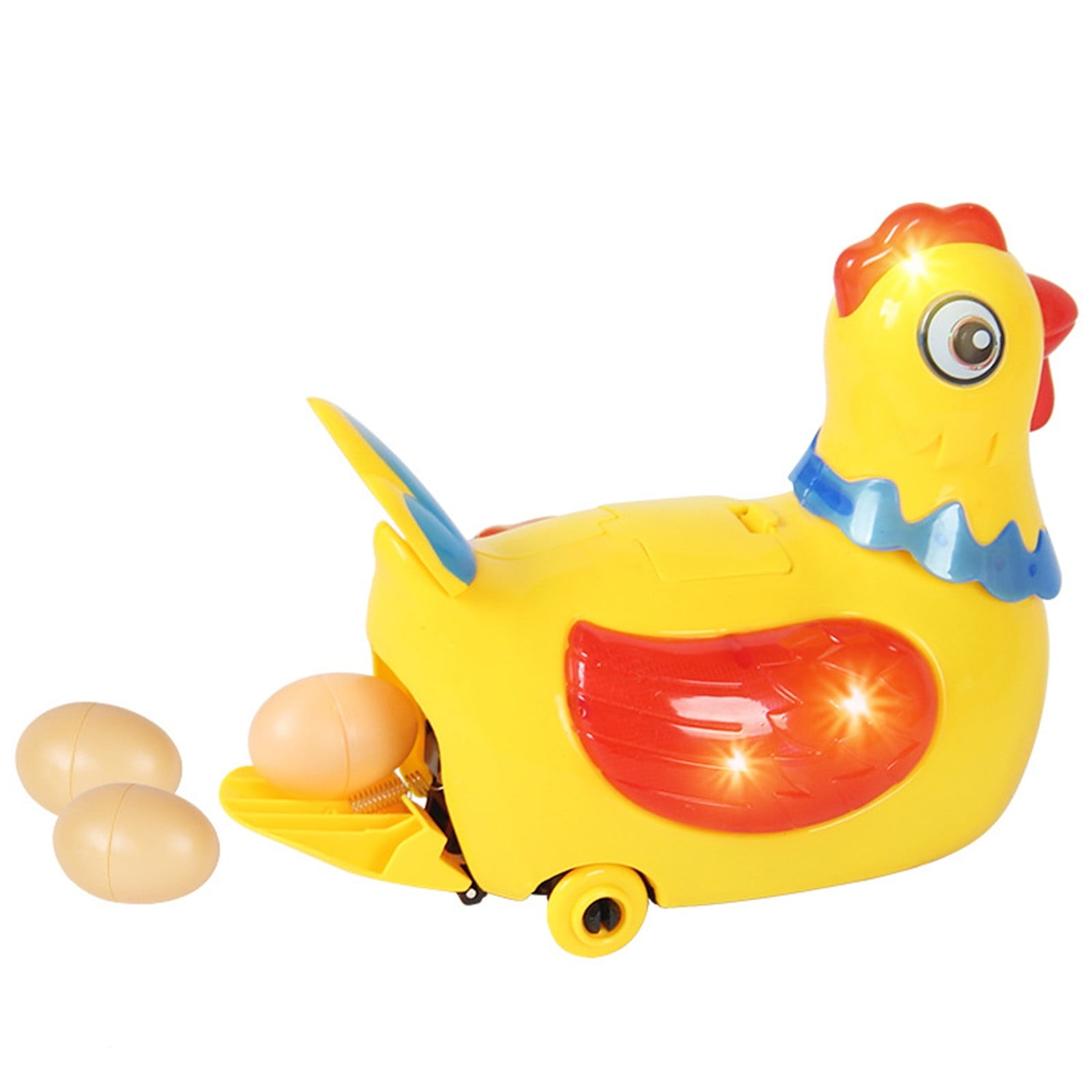 SIYTUAU Music Walking Egg Laying Chicken Toy With Lights Sounds ...
