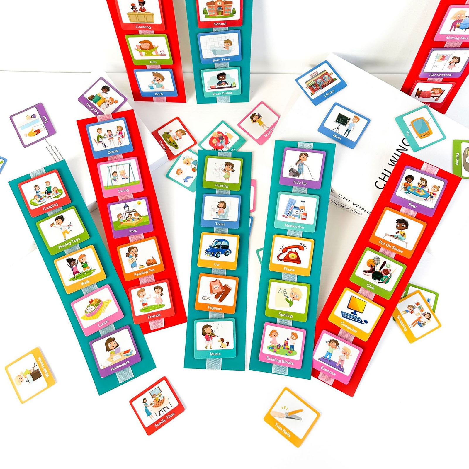 SIYTUAU Nonverbal Communication Visual Schedule Cards For Children ...