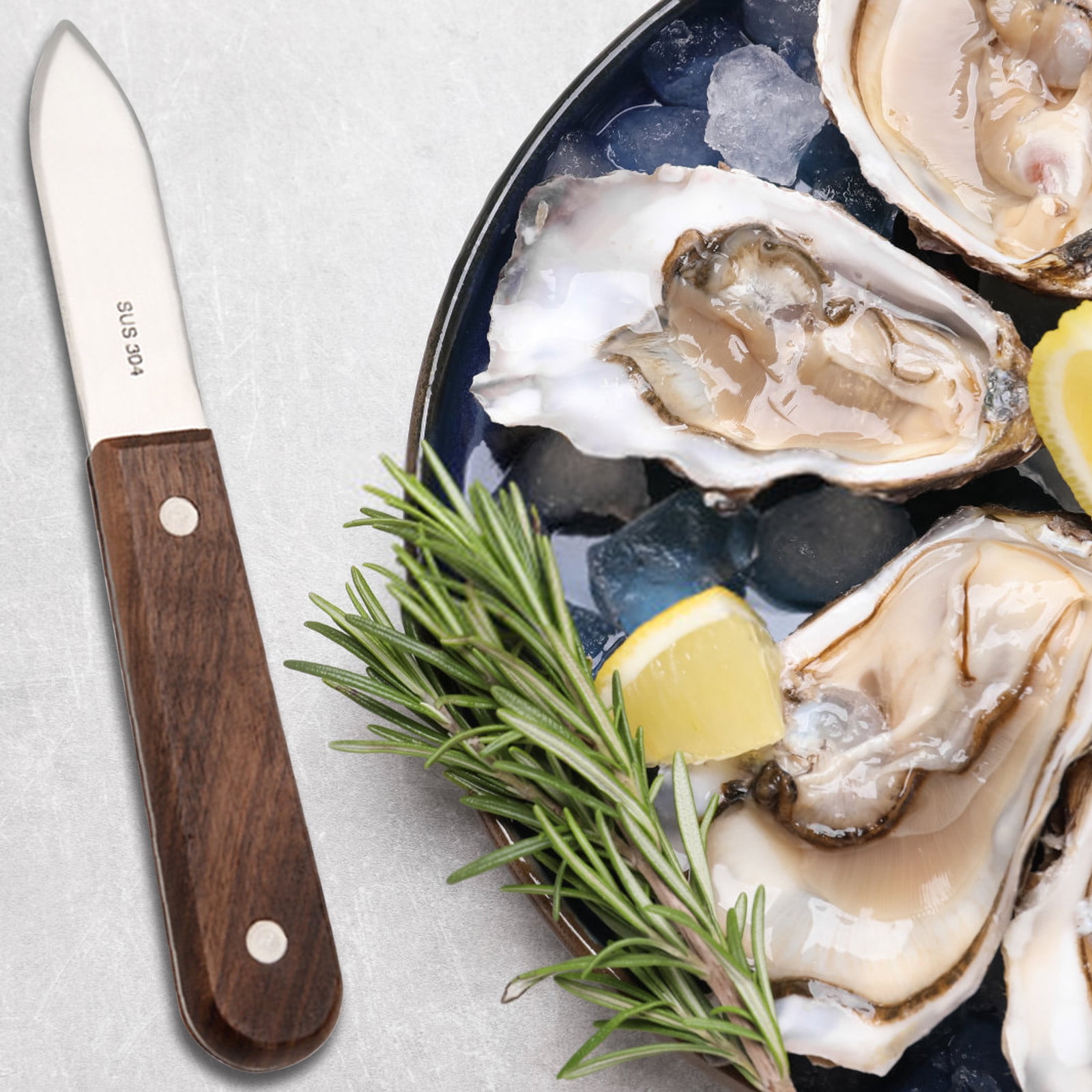 SIYTUAU Professional Stainless Steel Oyster Shucker Shellfish Opening ...