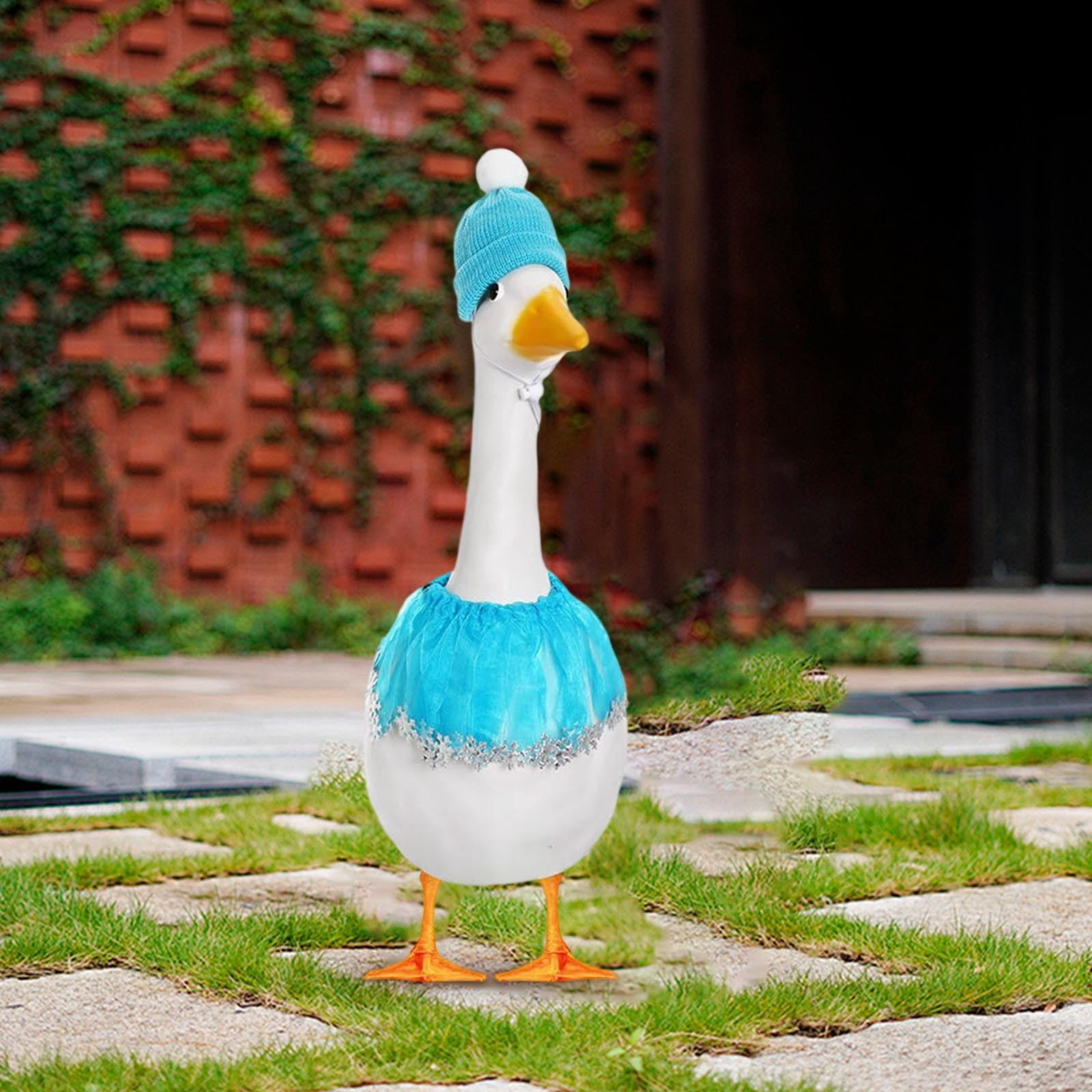 SIYTUAU Raincoat Style Goose Attire Porch Decorating Yard Holiday ...