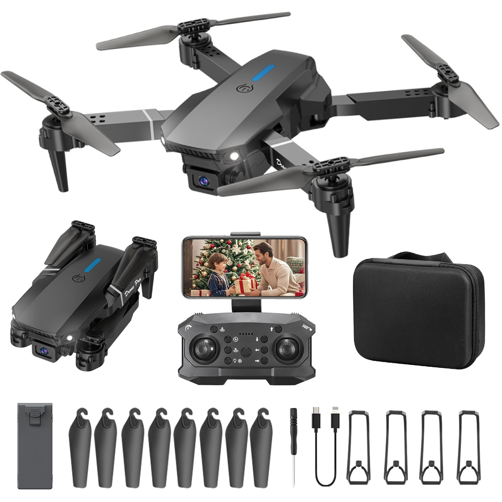 SIYTUAU Remote Control Drone With Camera Aerial Drone Folding Drone ...
