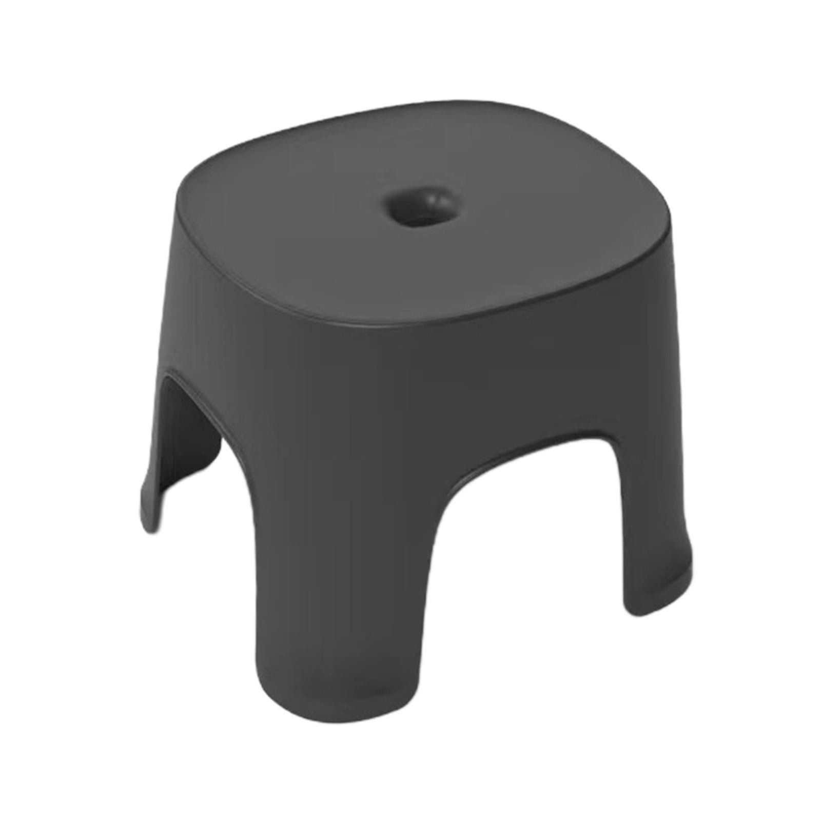 SIYTUAU Small Plastic Stool For Bathroom Children Home Use Black ...