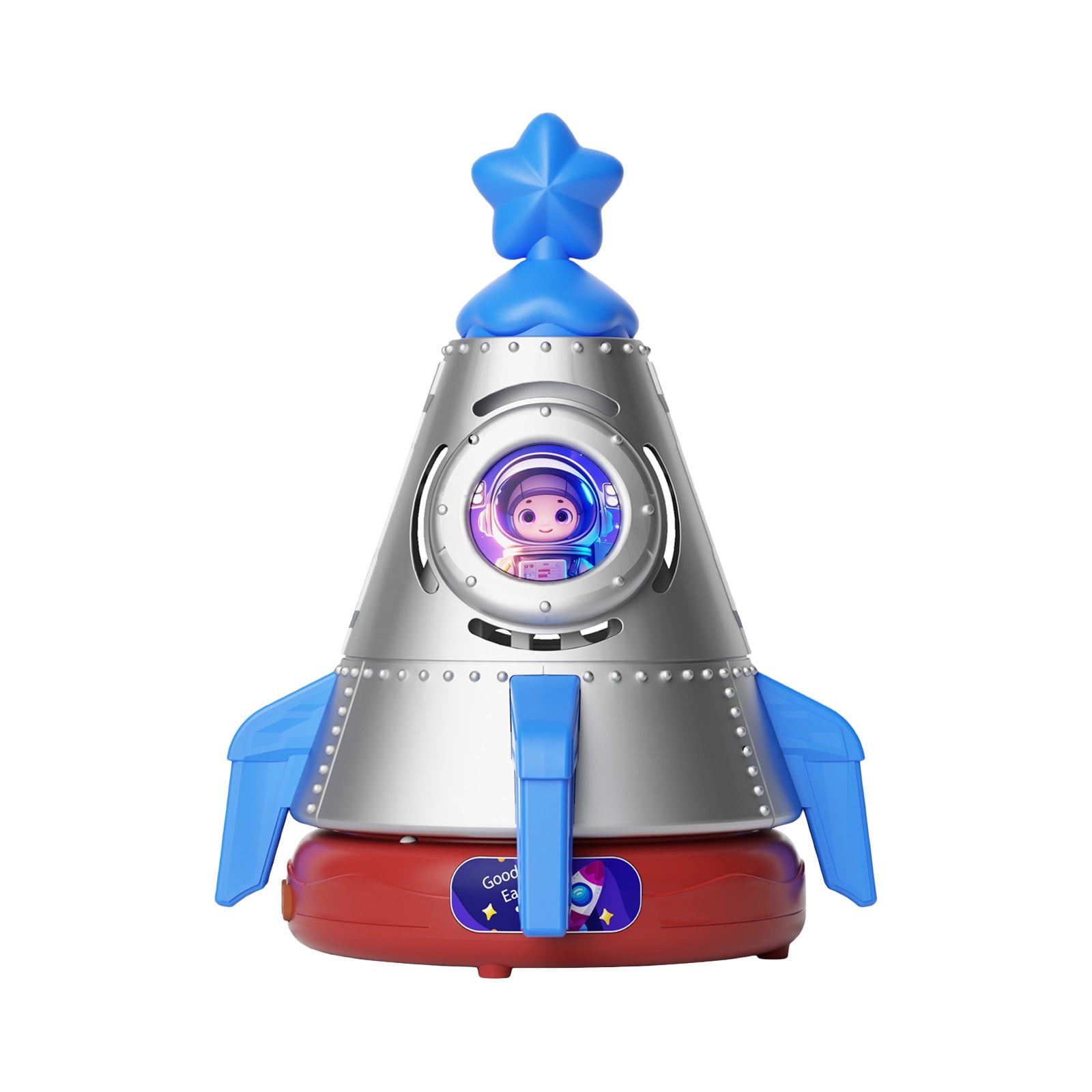 SIYTUAU Space Themed Rotating Glowing Automatic Bubble Machine For Kids ...