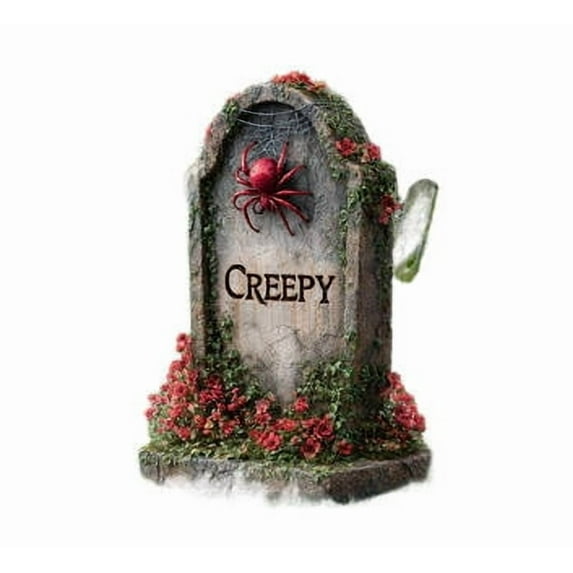 SIYTUAU Spooky Cemetery Tombstone Sign For Halloween Outdoor Garden ...