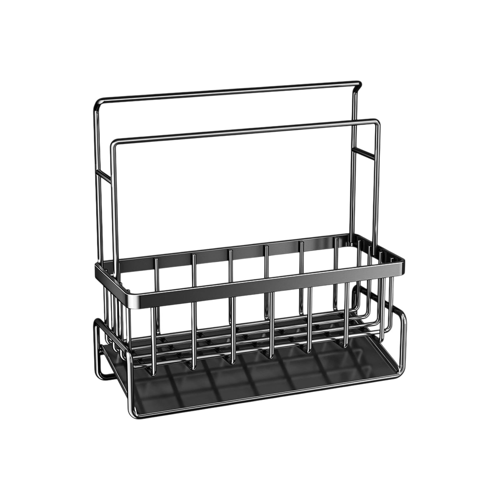 SIYTUAU Stainless Steel Kitchen Sink Organizer With Towel Rod For ...