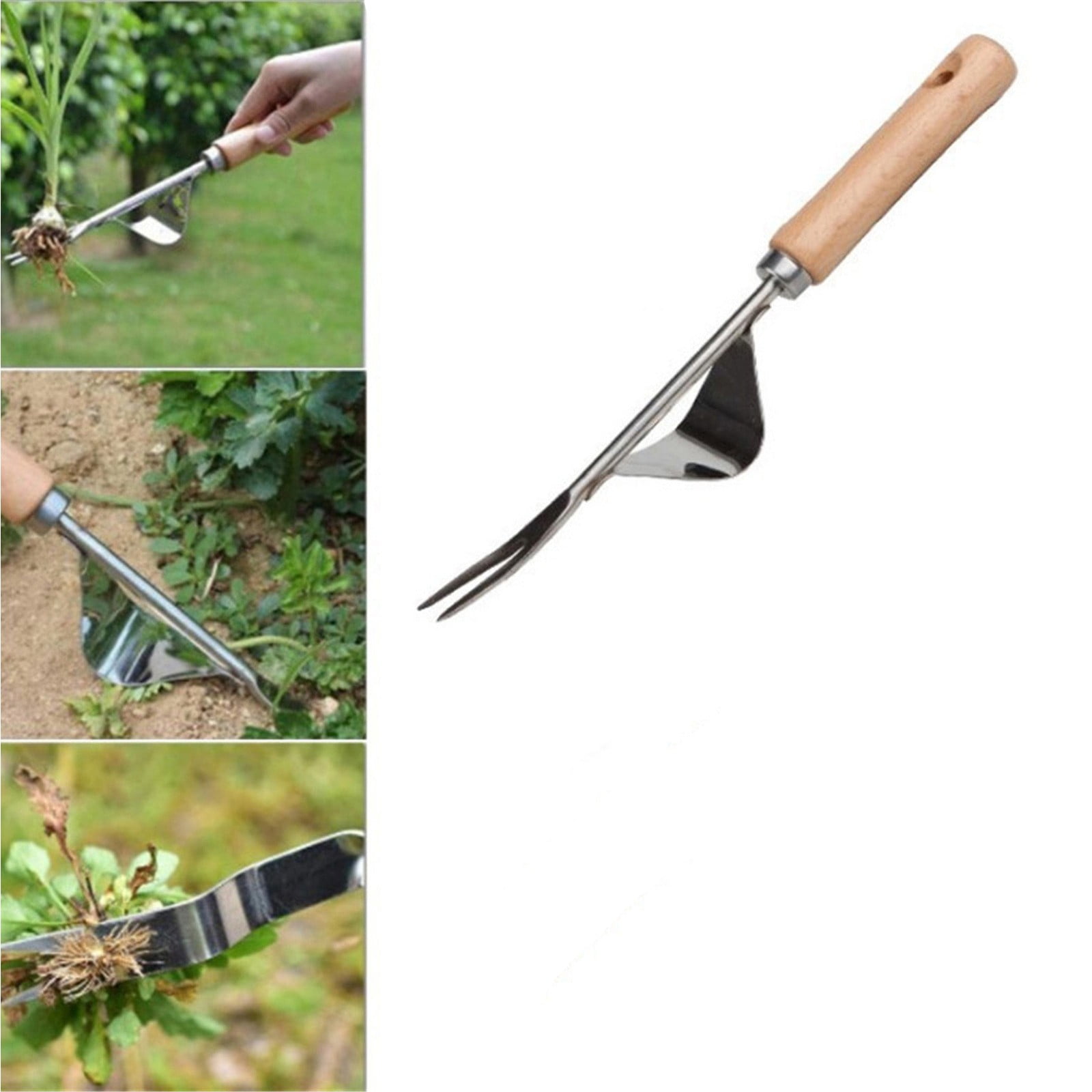 SIYTUAU Stainless Steel Weeder Garden Tool With Wooden Handle 2025 ...