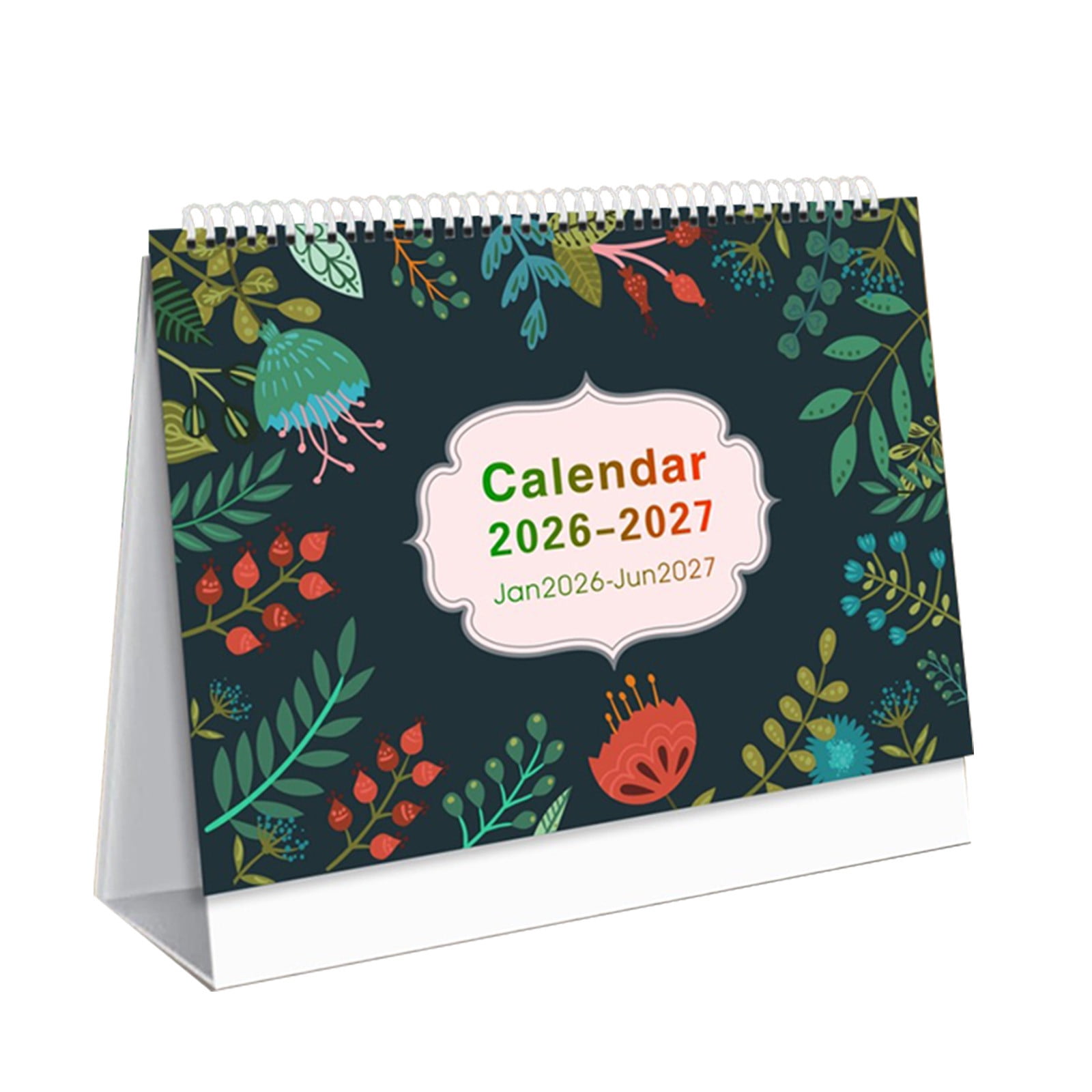 SIYTUAU Style D 2026 Desk Calendar 18 Months Flip Calendar With Cactus ...