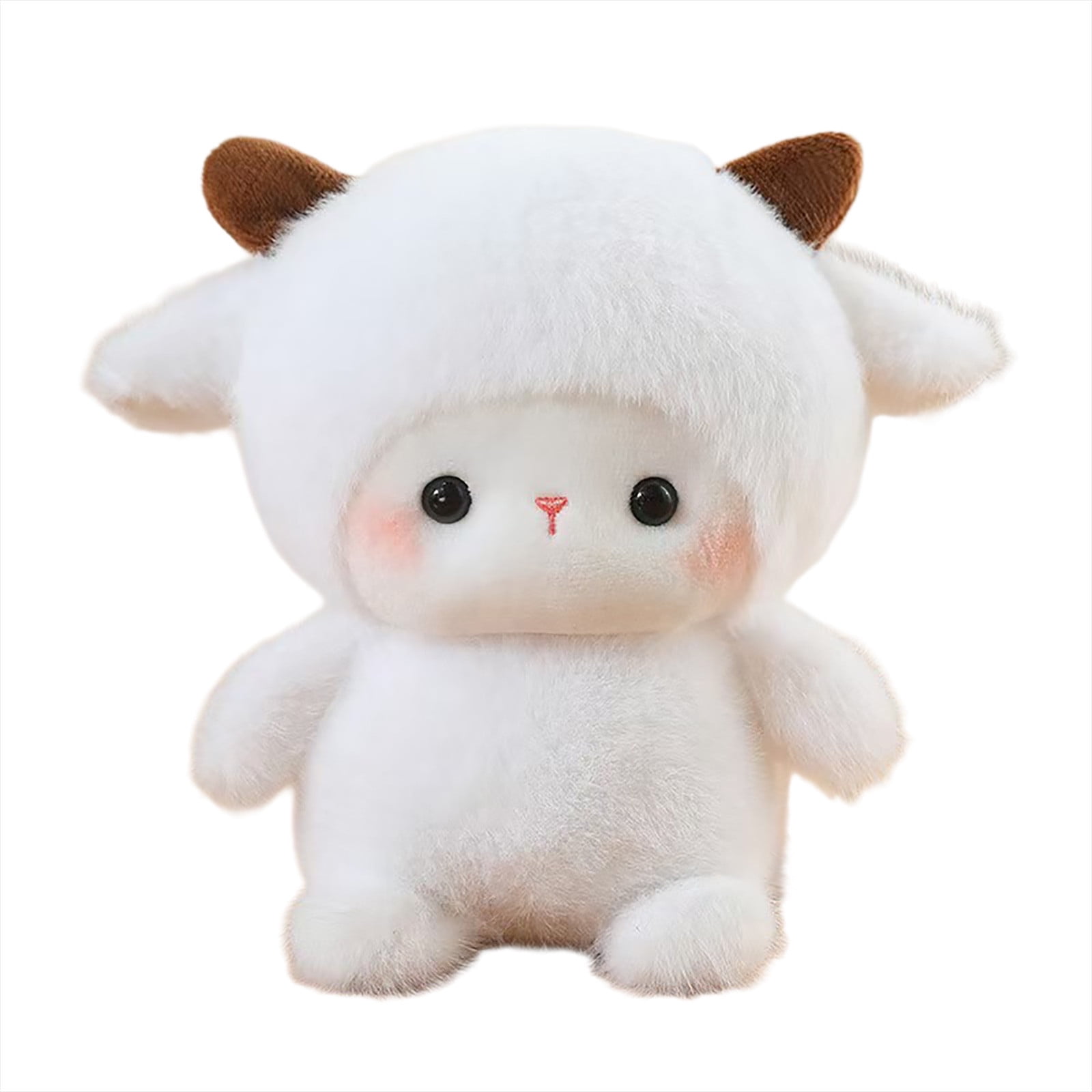 SIYTUAU Table Companion Doll Plush Toy 8-Inch White Sheep Stuffed ...