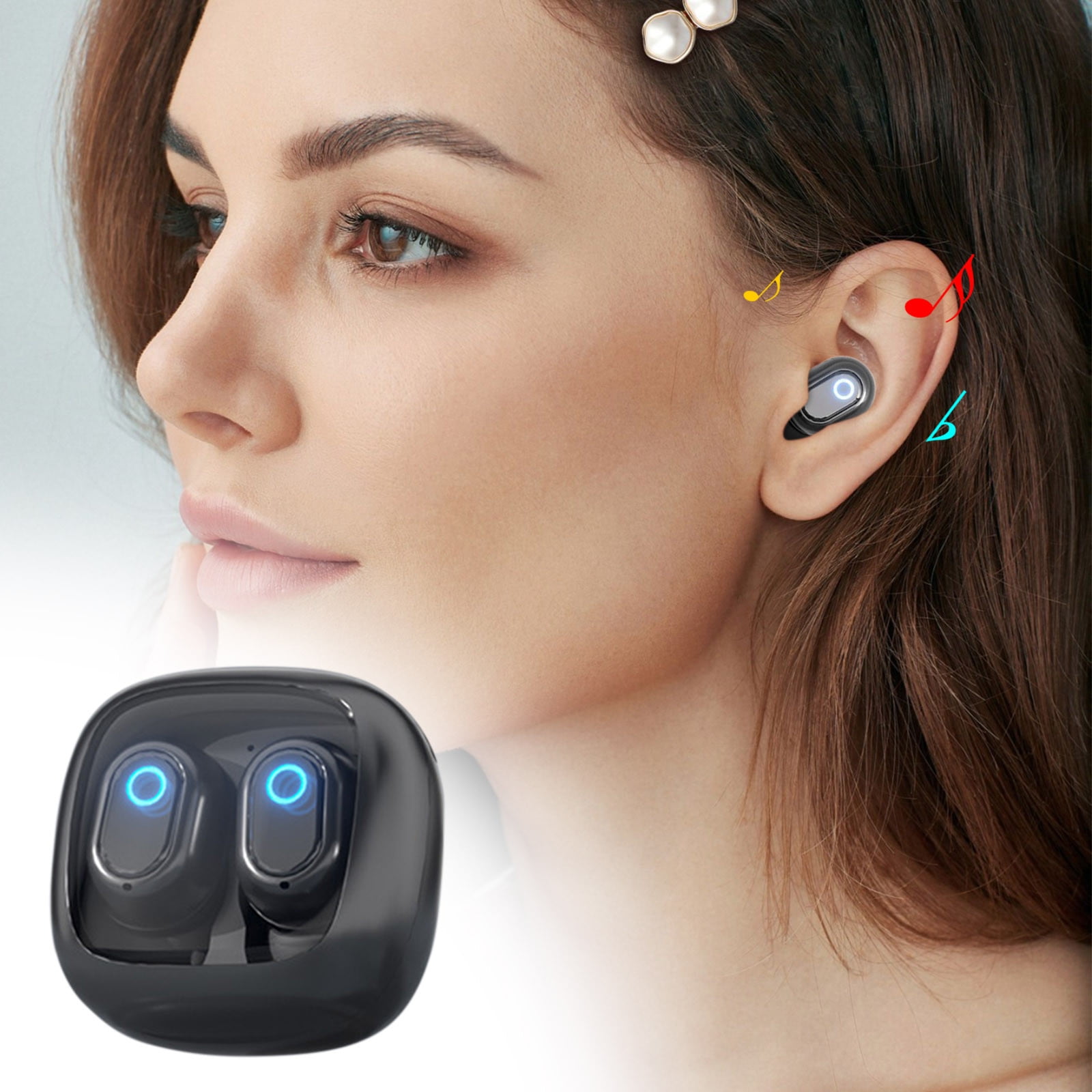 SIYTUAU True Wireless Earbuds Stereo Sound In Ear Headphones Bluetooth ...