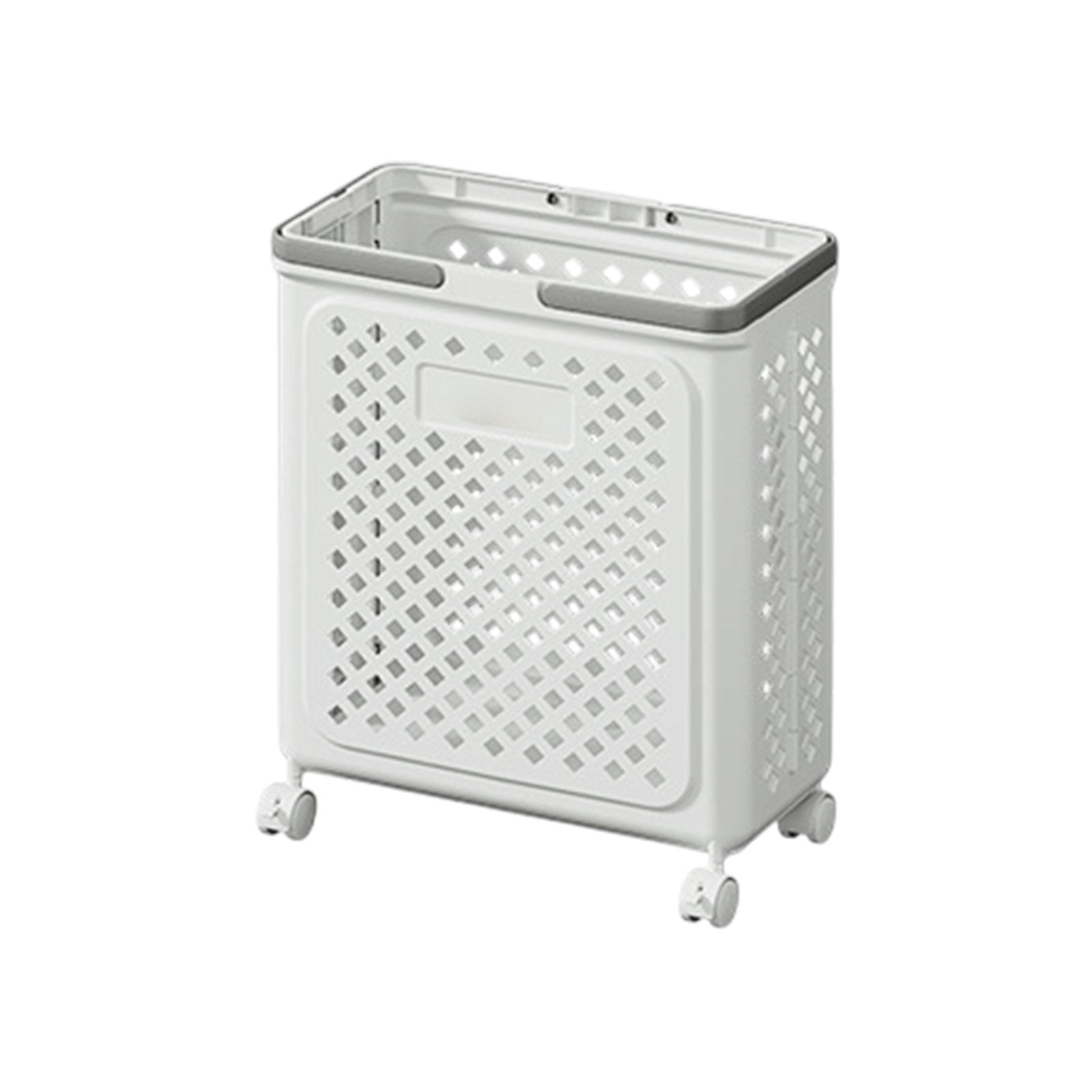 SIYTUAU Wheeled Folding Bathroom Laundry Basket Removable Hamper Large ...