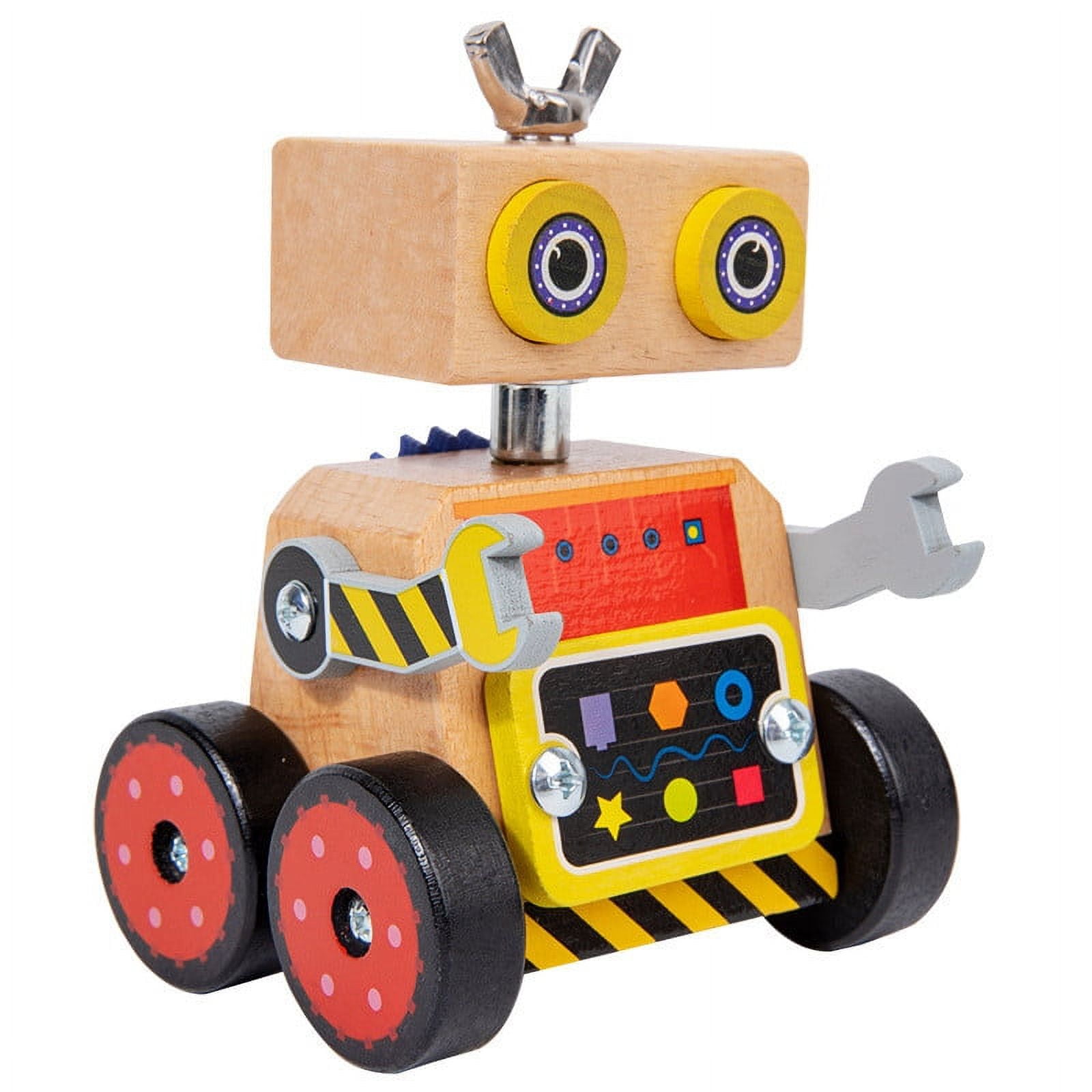 SIYTUAU Wooden Early Education Multifunctional Gear Assembly Robot Stem ...