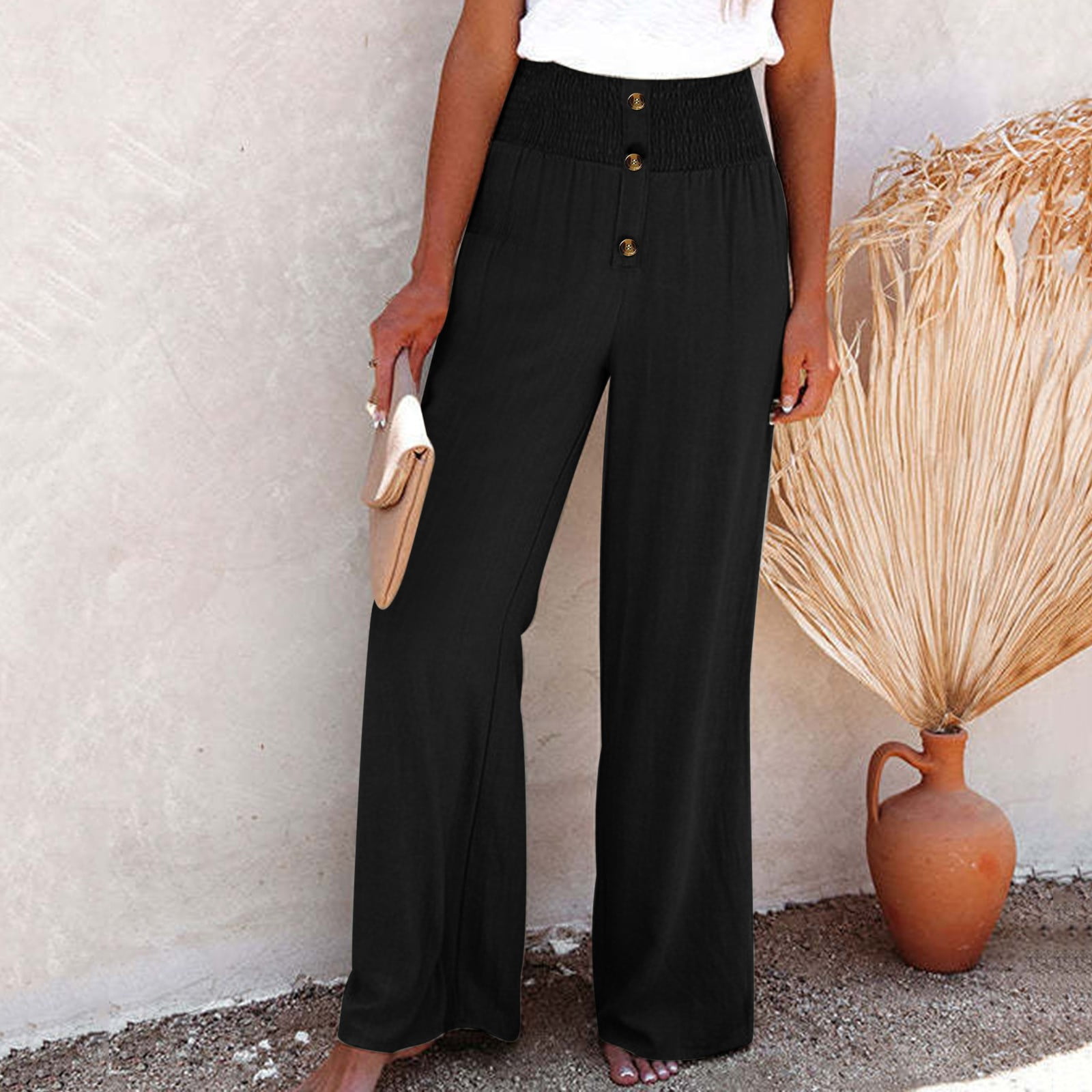 SIYUDAN Pants For Women Ladies Casual Pants BlackAdult Pants Womens ...