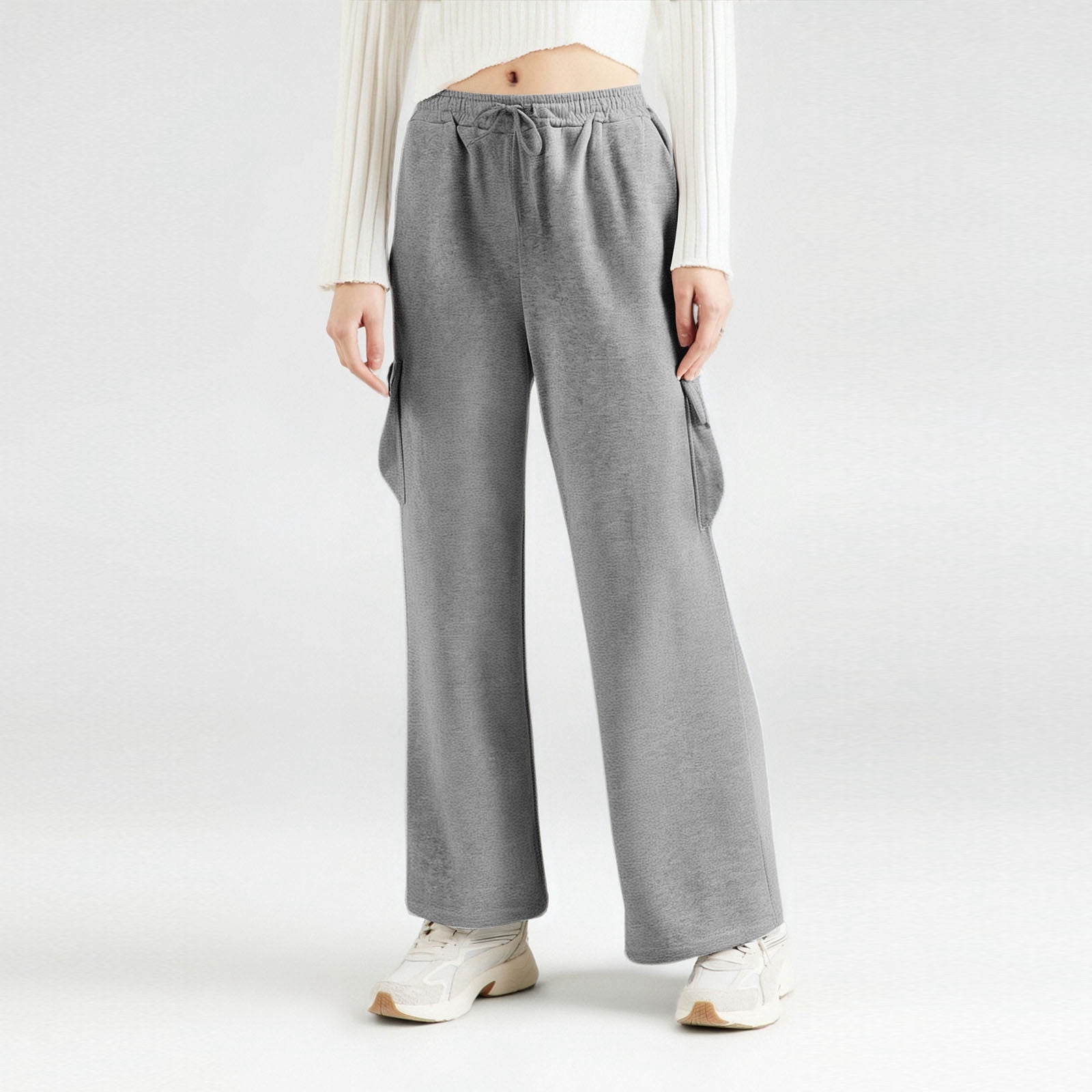 SIYUDAN Women Pants Business Casual Outfits For Women Grey Adult ...