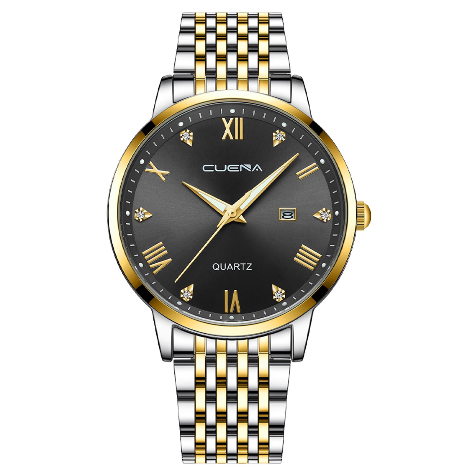 SIfdSeng 24 Hour Watches Men Business Fashion Gents Quartz Watch ...