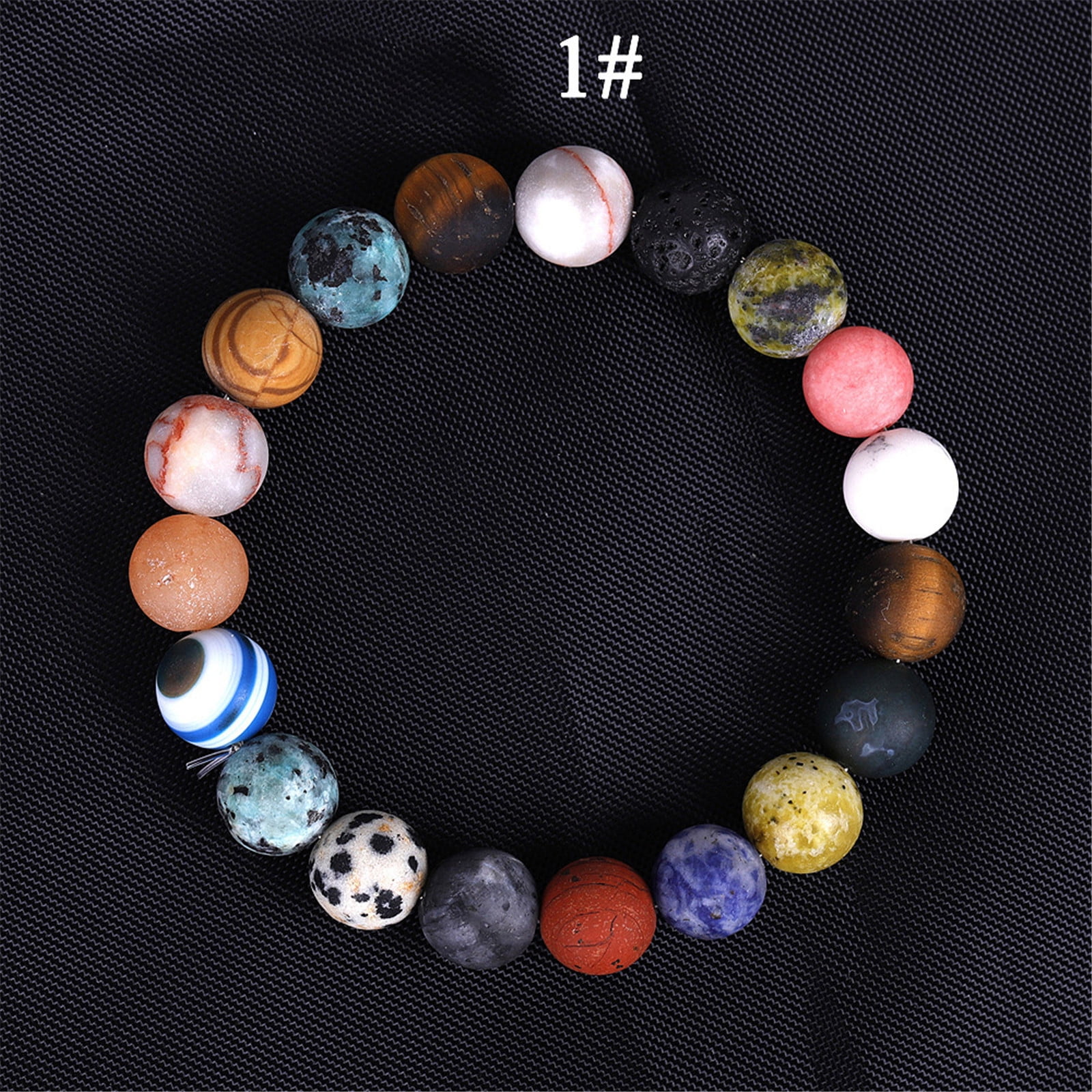 SIfdSeng Young Girls Jewelry Set 1 Pack Solar System Bracelet 7 Chakras ...