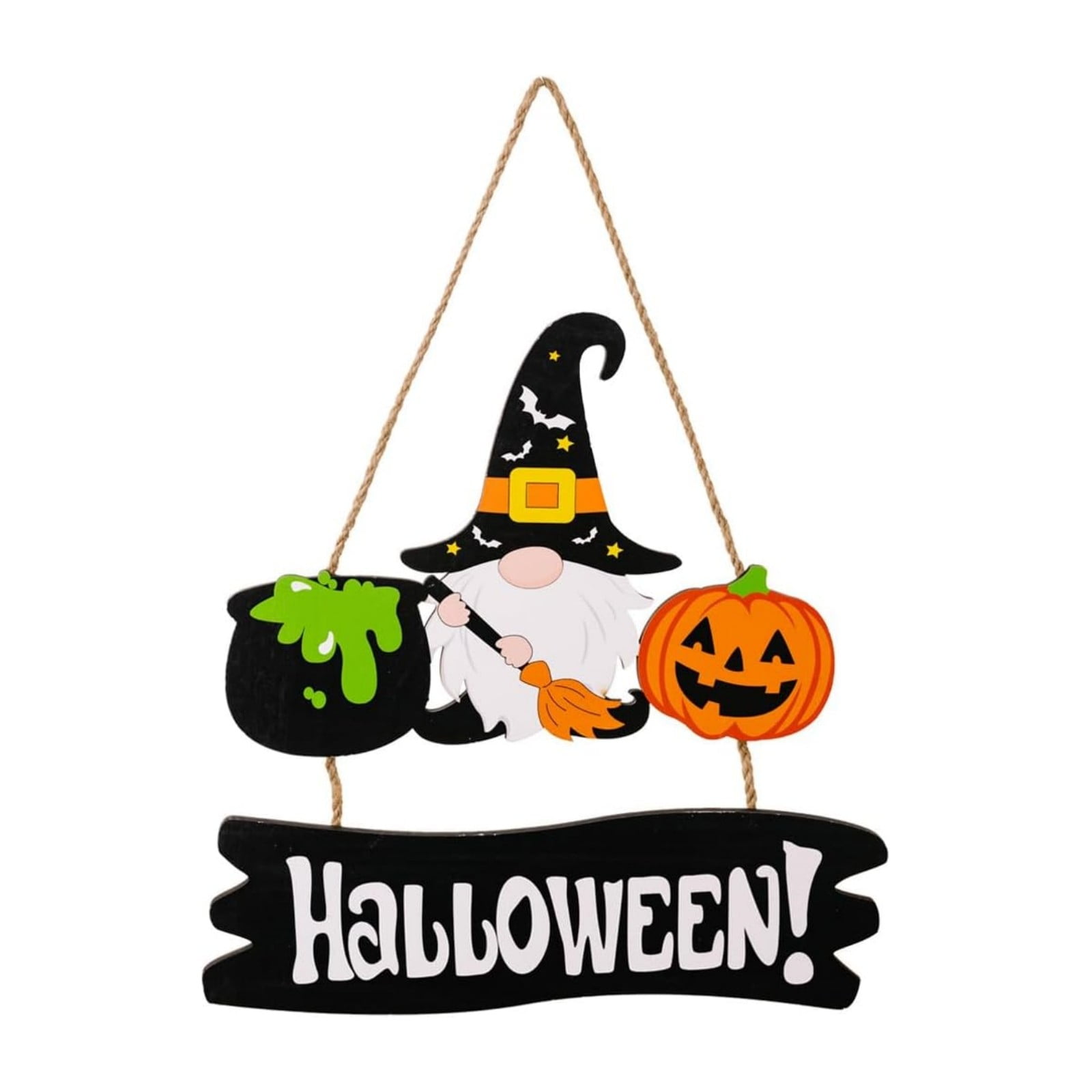 SIguan,Halloween Ghost Door Sign Decorations,Happy Halloween Wooden ...