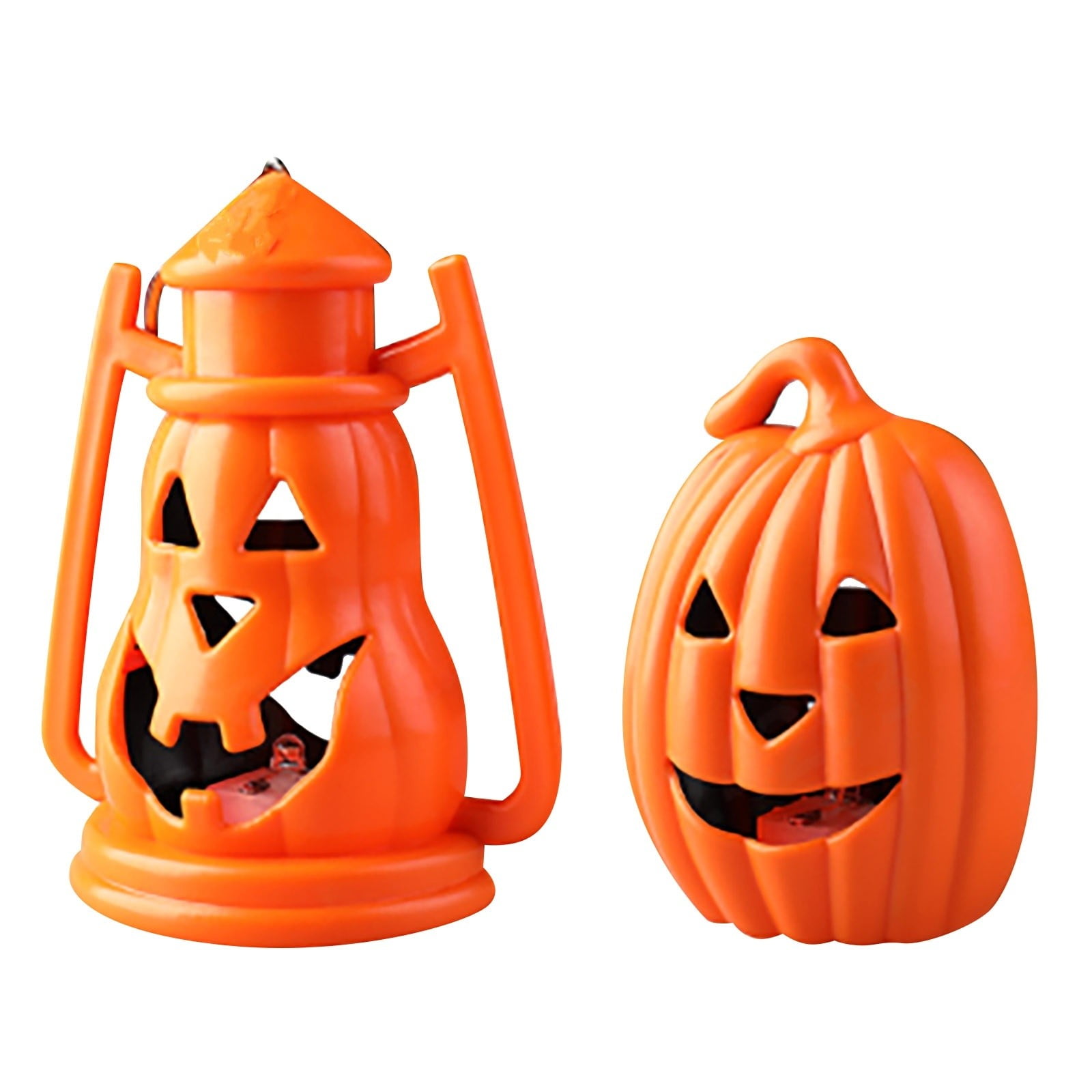 SIguan,Halloween Table Pumpkins Decor with LED Light,Illuminated Glass ...