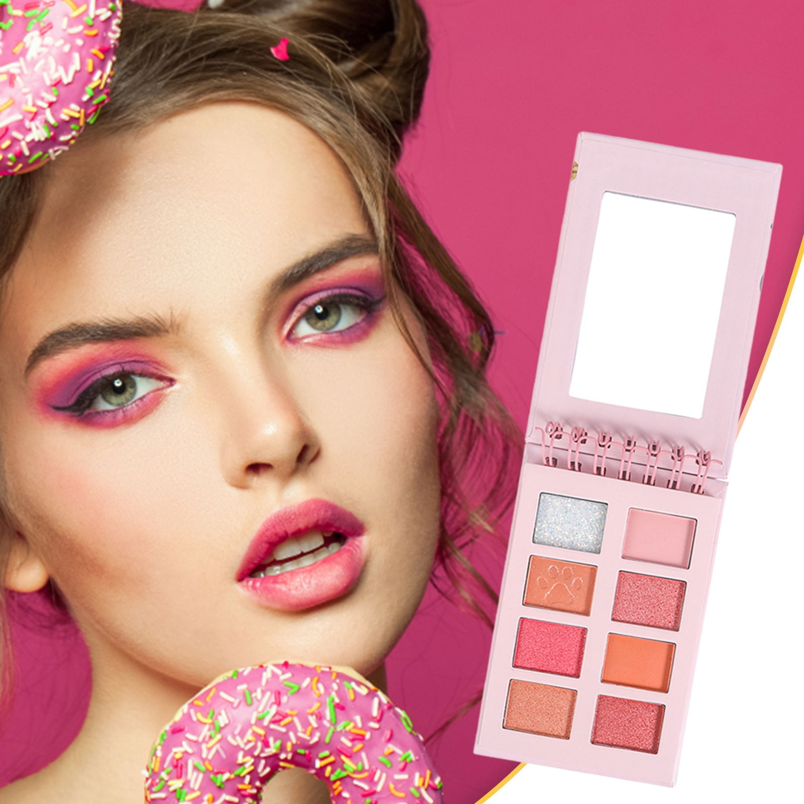 SIquannn Cartoon Cat Stones for Makeup Makeup Two Faced Eye Shadow ...