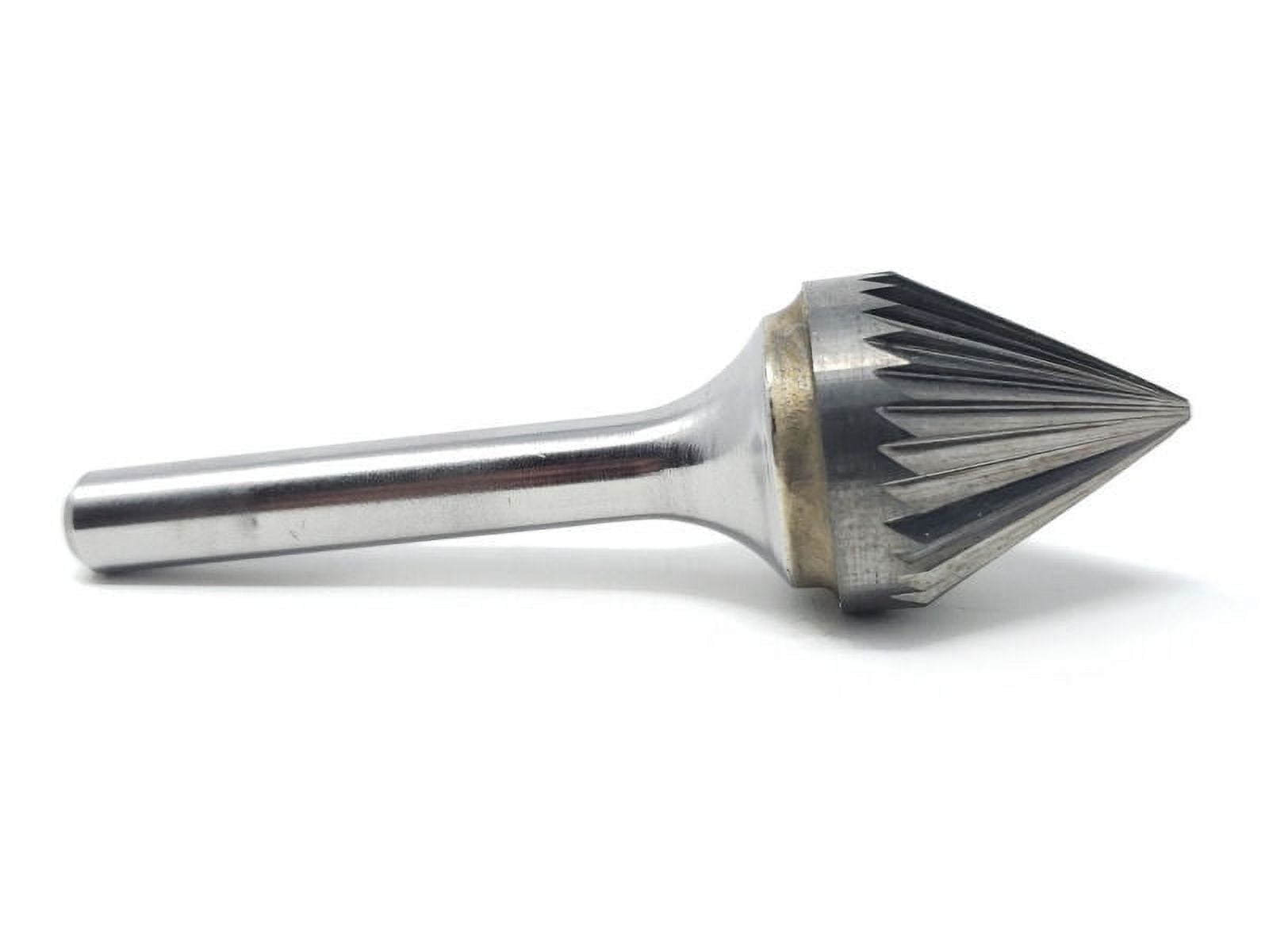 Helongco SJ-7 Single Cut Cone 60 Degree Carbide Burr Bit - Walmart.com