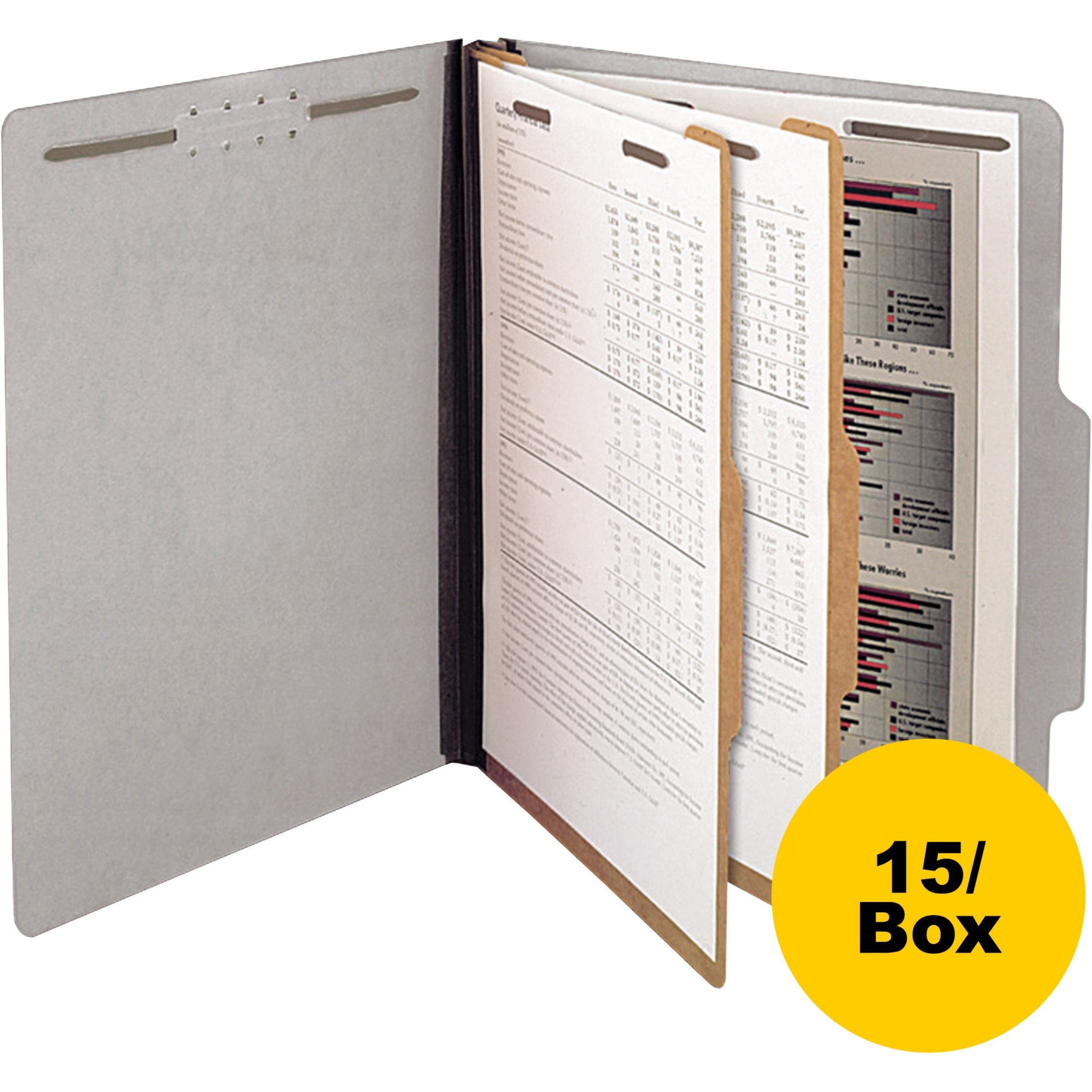 SJ Paper Letter Recycled Classification Folder - Walmart.com