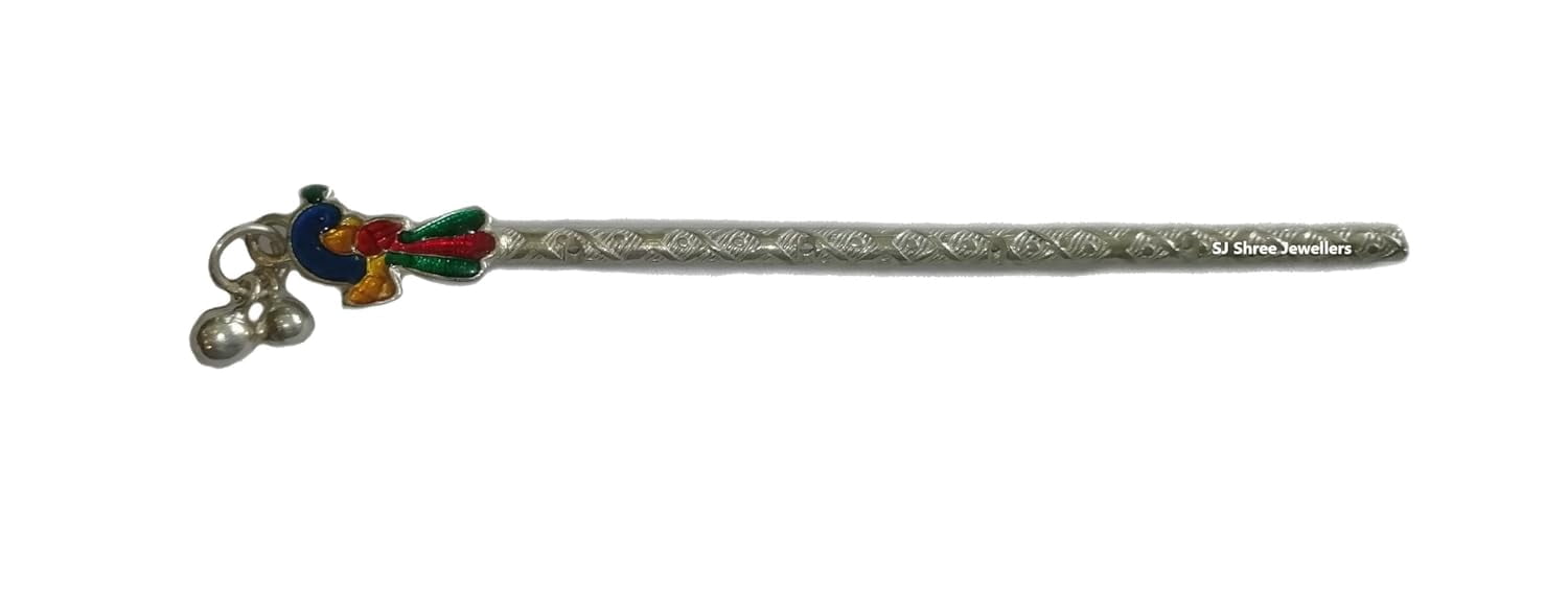 SJ Shree jewellers Silver bansuri for krishna Ladu Gopal Ji Bal Krishna ...