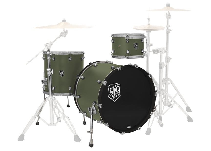 SJC Drums Navigator 3-Piece Drum Shell Pack - 8x12, 16x16, 18x22 - Deep ...