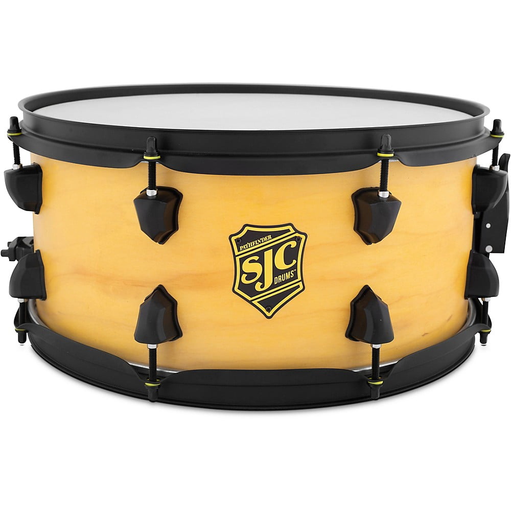 SJC Drums Pathfinder Snare Drum 14 x 6.5 in. Cyber Yellow Satin ...