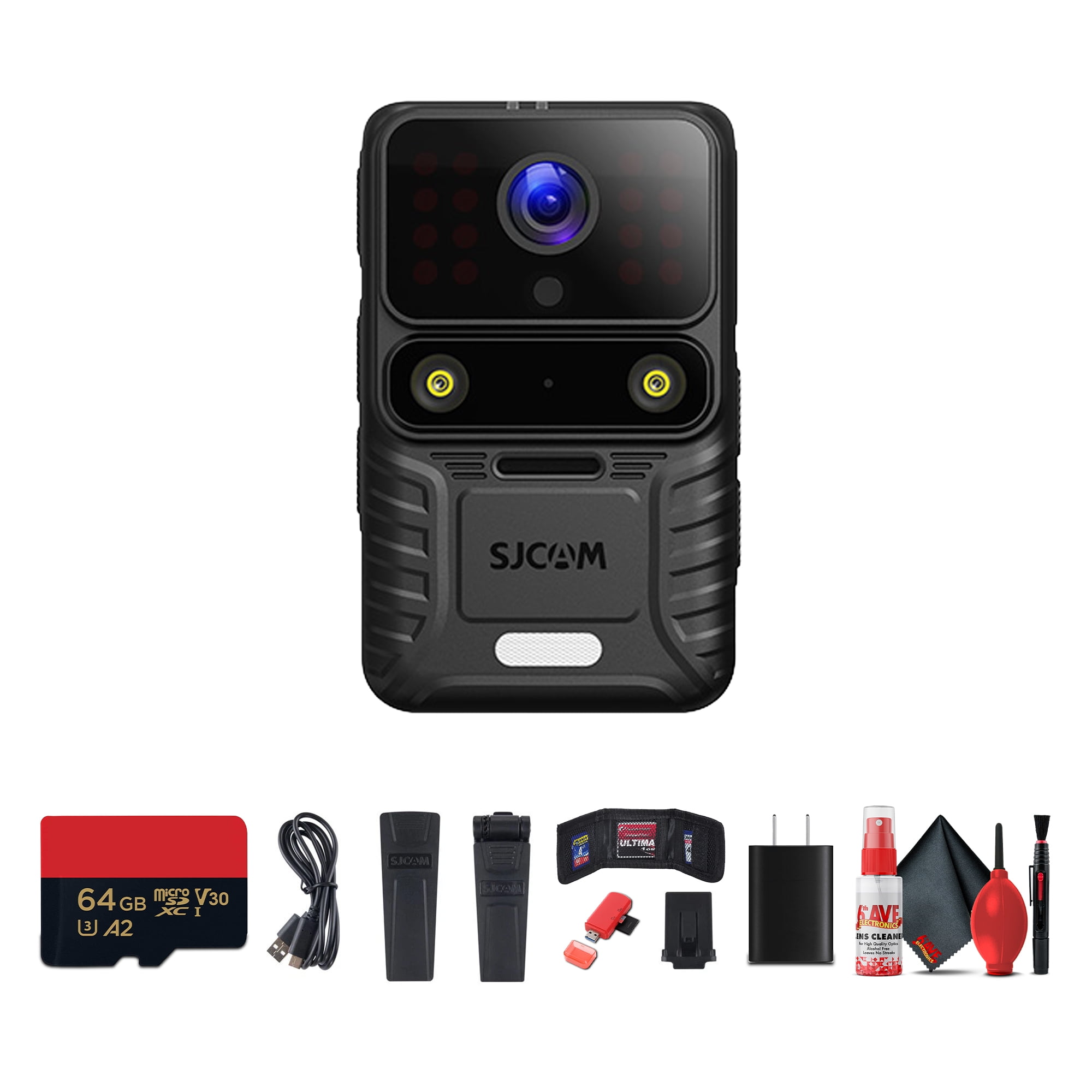 SJCAM A50 Body Camera with Night Vision and Audio Recording, Waterproof ...