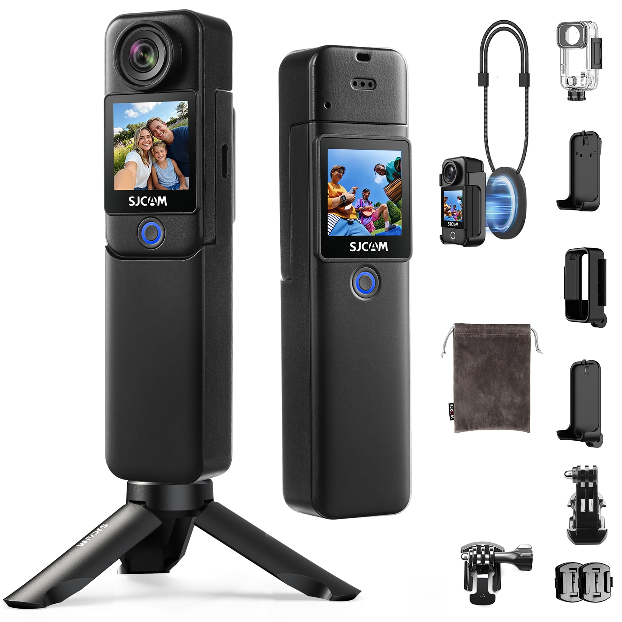 SJCAM C300 Vlogging Combo, 4K Pocket Action Camera,7Hour Power,6-Axis ...