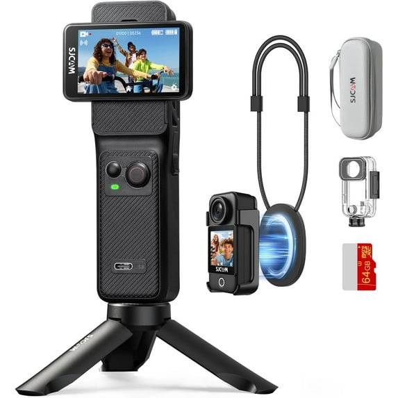 SJCAM C400 Vlogging Combo,4K Pocket Handheld Camera,7H Power use, 6 ...