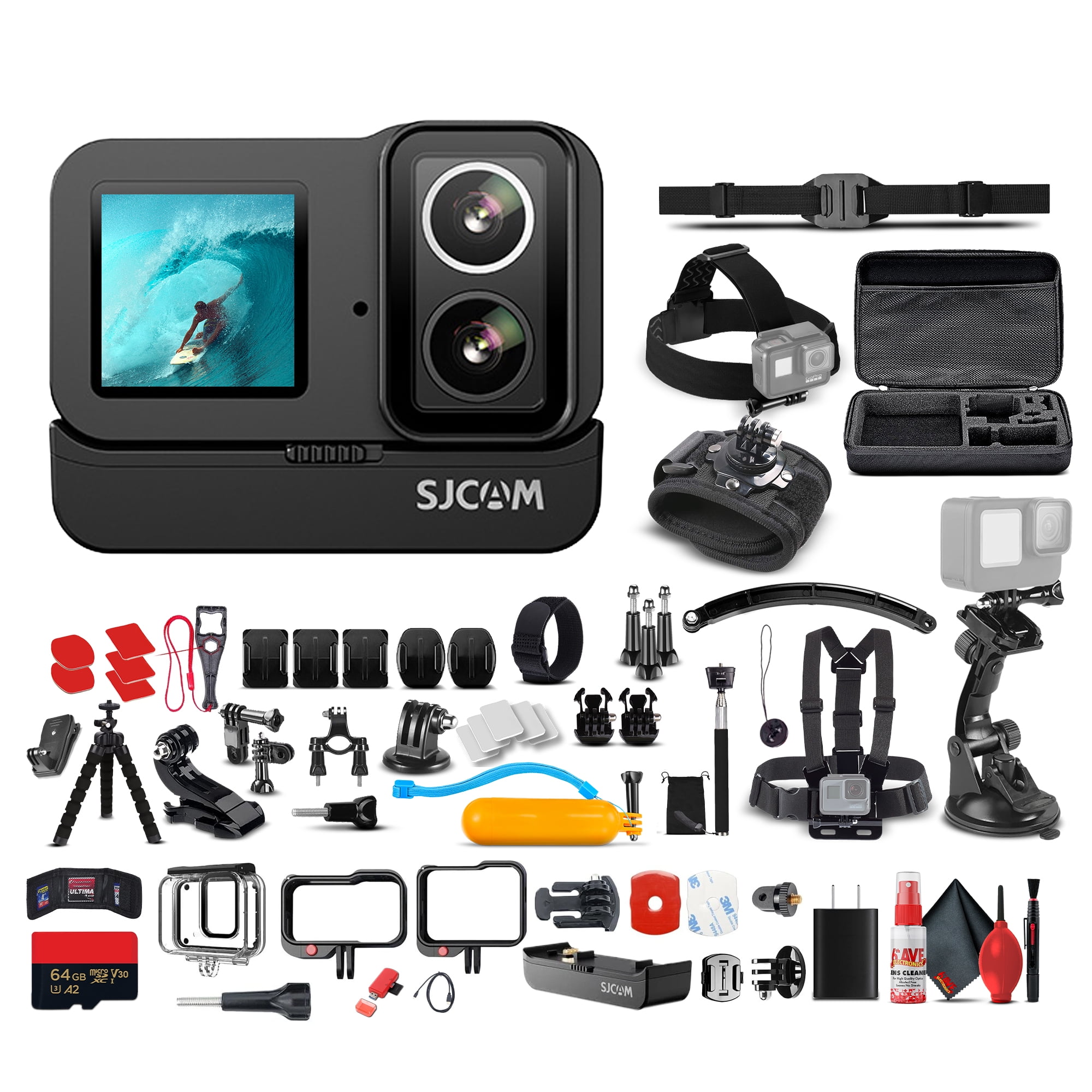 SJCAM SJ20 Dual Lens Action Camera with Dual Screens, 6-Axis ...