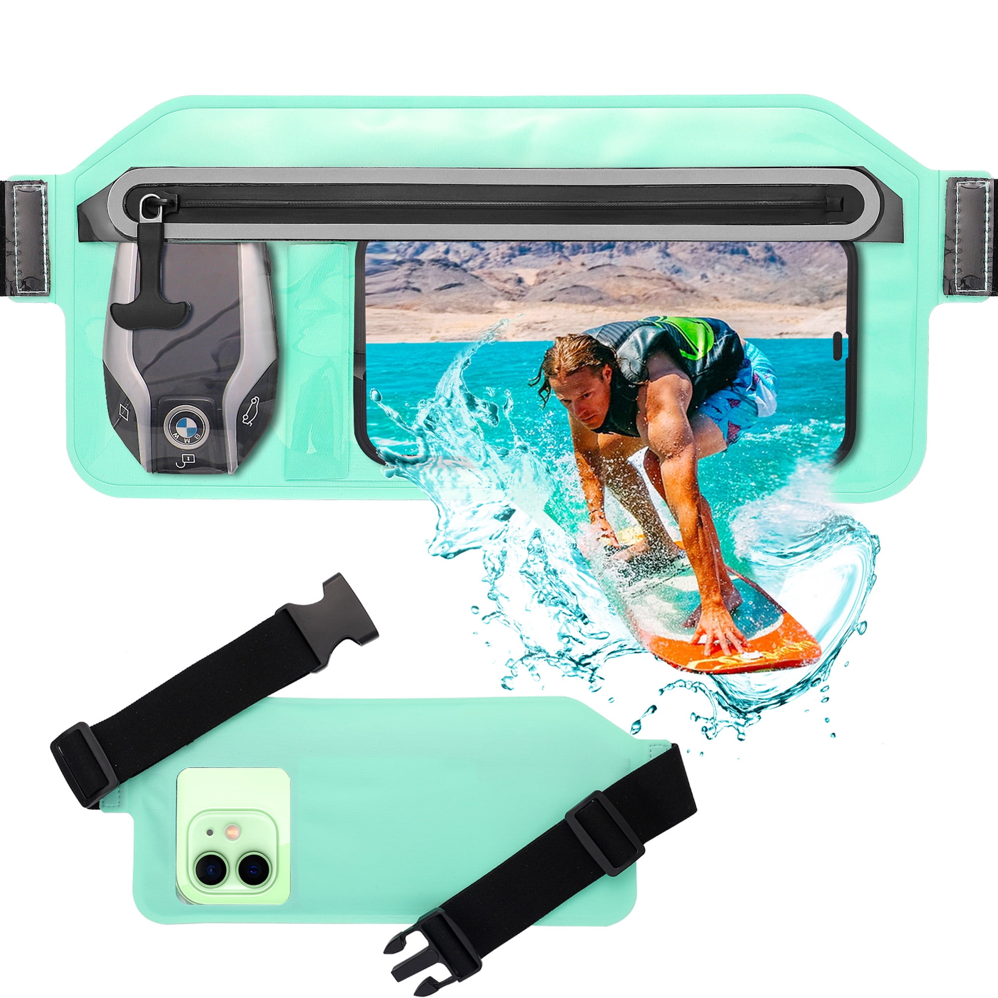 SJEhome Waterproof Phone Bag with Adjustable Waist Strap Waterproof ...
