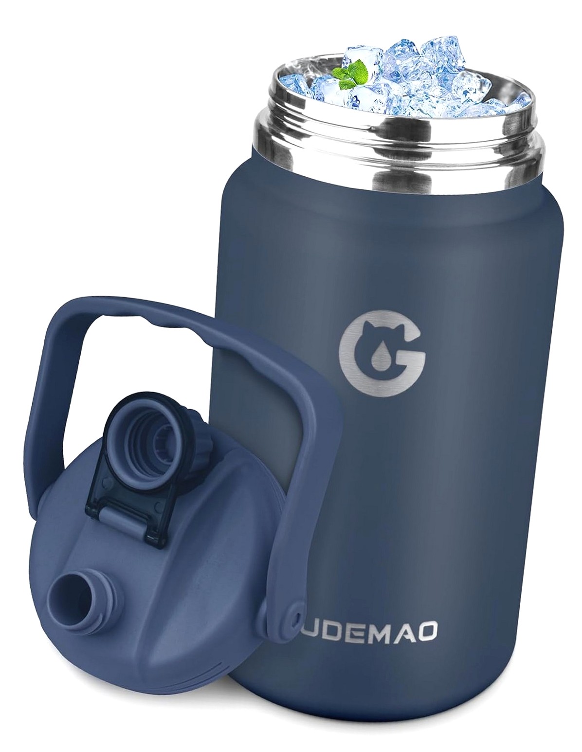 SJJ 1 Gallon Insulated Water with Handle, 135 oz Double Vacuum Steel ...