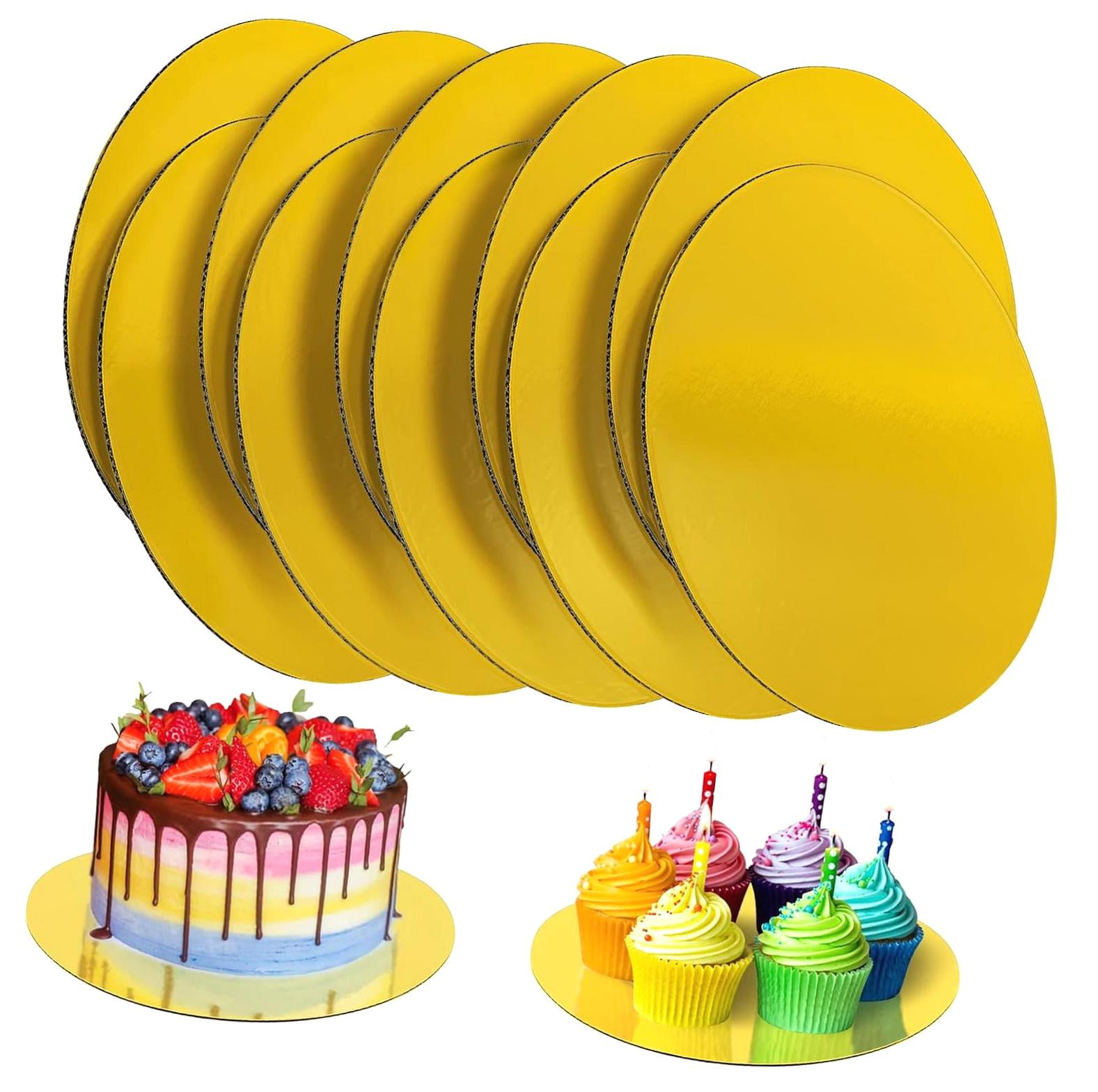 SJJ 10-Piece Cake Board Set, 10-Inch Round, Food-Grade Cardboard Cake ...