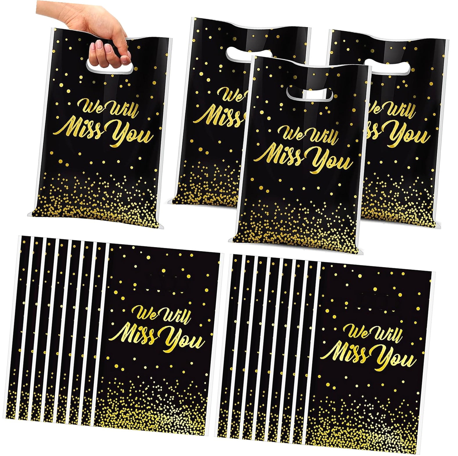 SJJ 100 Pieces We Will Miss You Plastic Farewell Going Away Party Favor ...