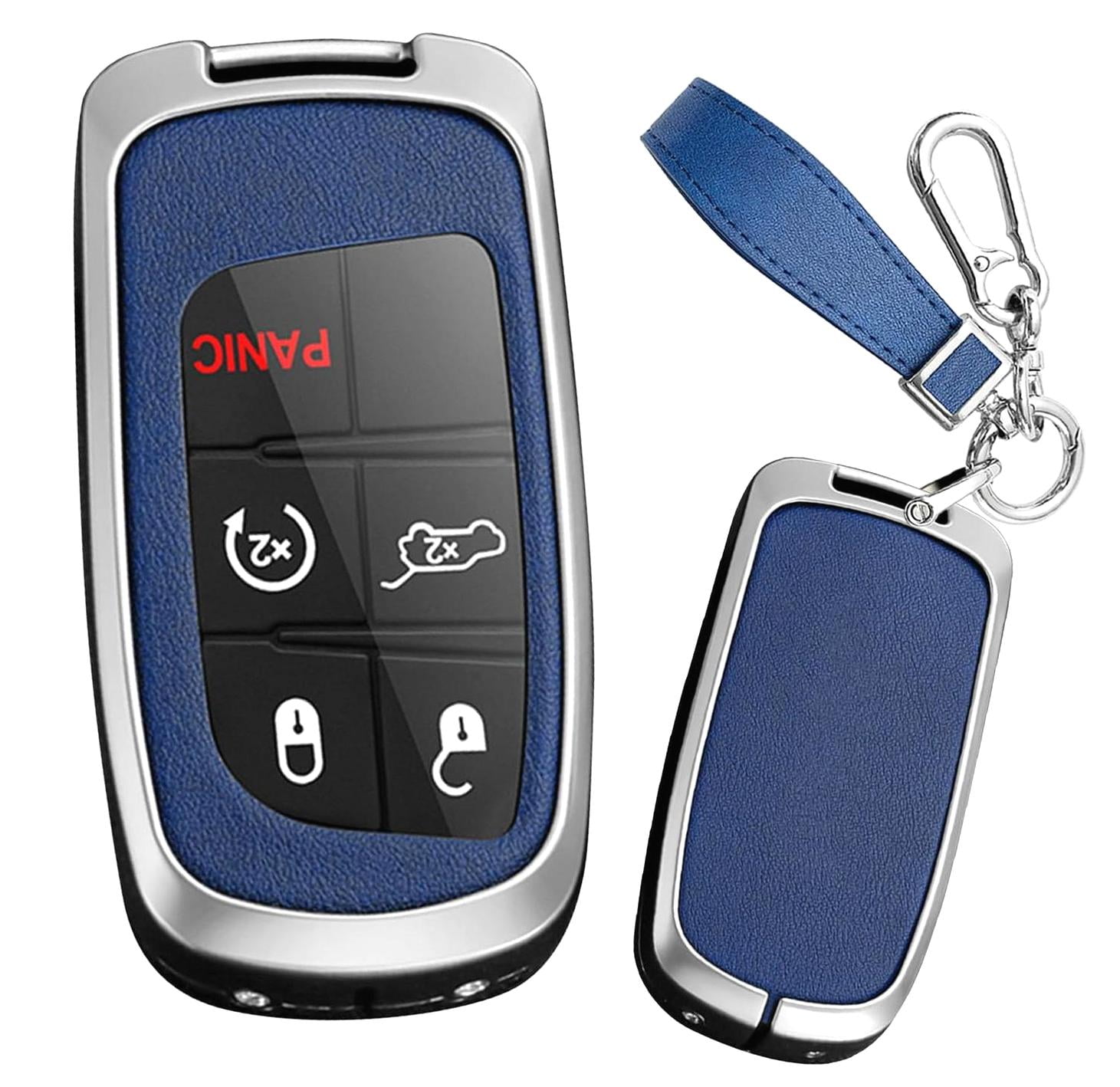 SJJ 2/3/4/5 Button Smart Key Fob Cover with Keychain for Remote Key ...