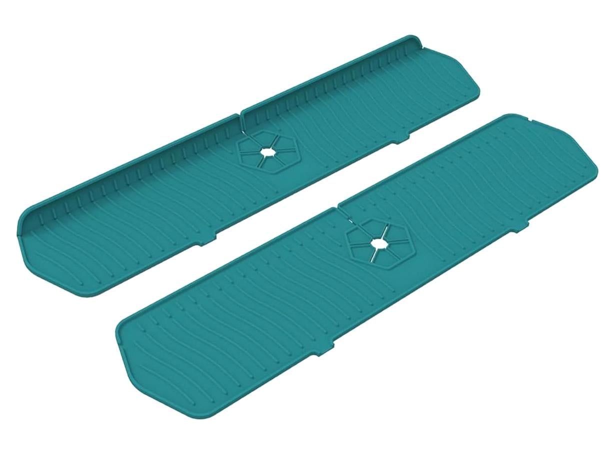 SJJ 2 Pack Kitchen Sink Guard, 24" x 5.6'' Upgrade Silicone Water ...