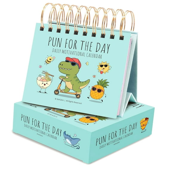 SJJ 2026 Funny Pun Calendar Daily Tear-Off Desk Calendar with 365 New ...