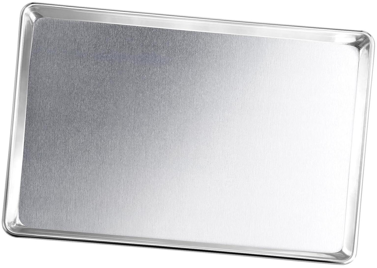 SJJ 36688 Commercial-Grade 12-Gauge Aluminum Open Bead Sheet Pan/Bun ...