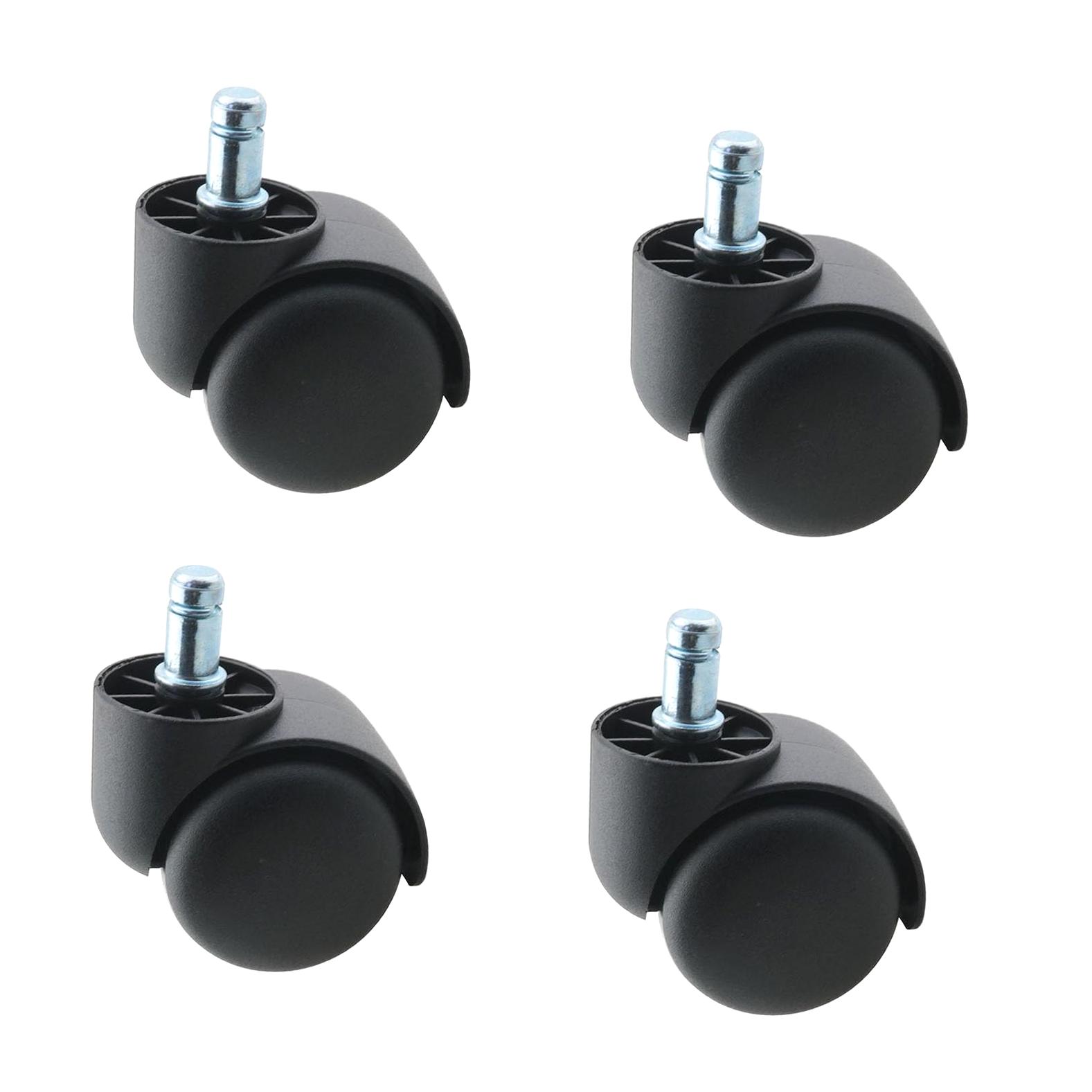 SJJ 4-Pack 2-Inch Diameter Cassette Lever Connector Casters, 360-Degree ...
