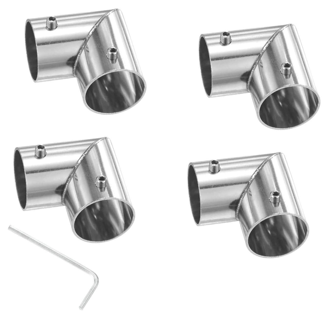 SJJ 4-Pack Structural Pipe Connector, 90 Degree 2 Way Pipe Fittings ...