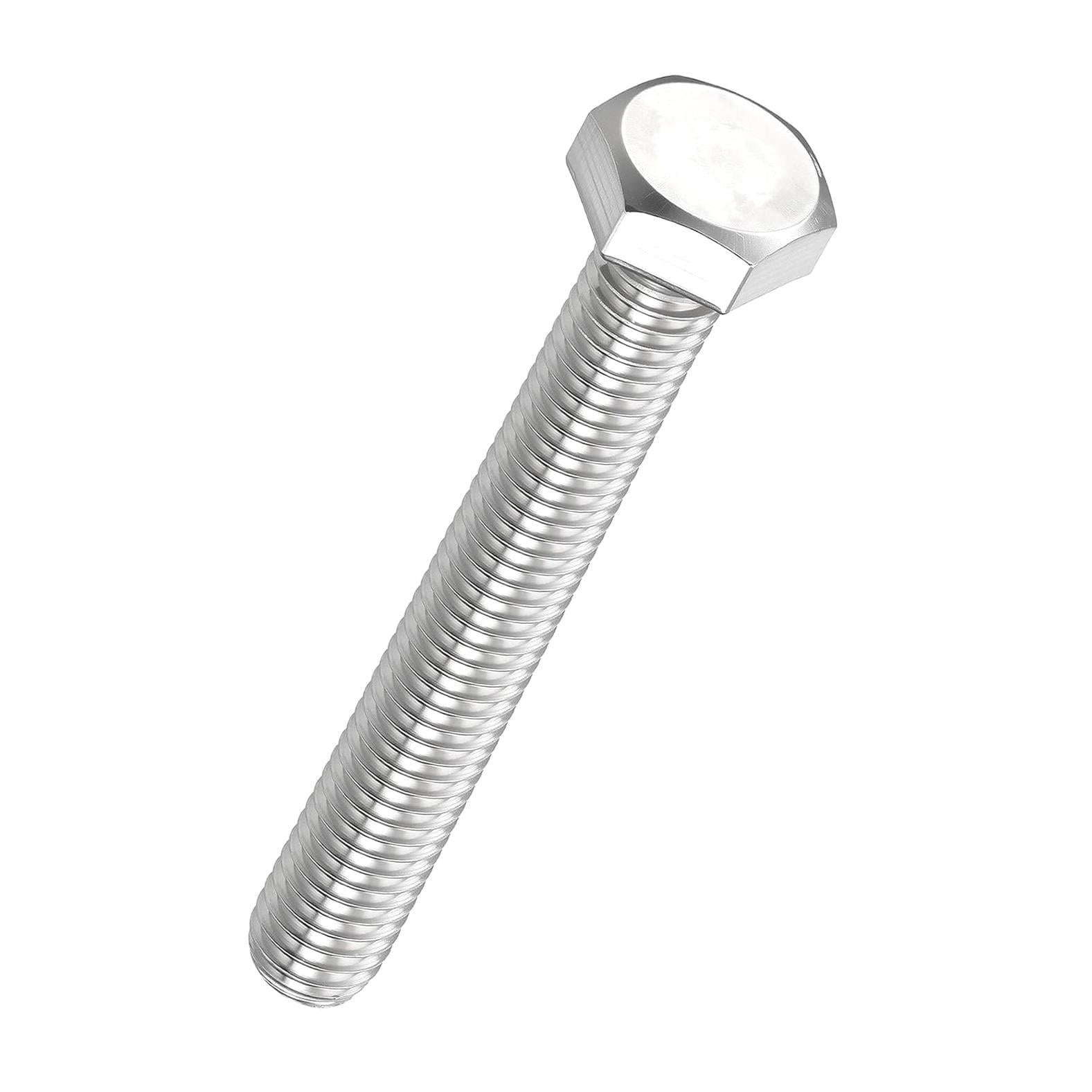 SJJ 4-Piece Hex Screws - [M16-2x25] 304 Steel A2-70 Fully Threaded ...