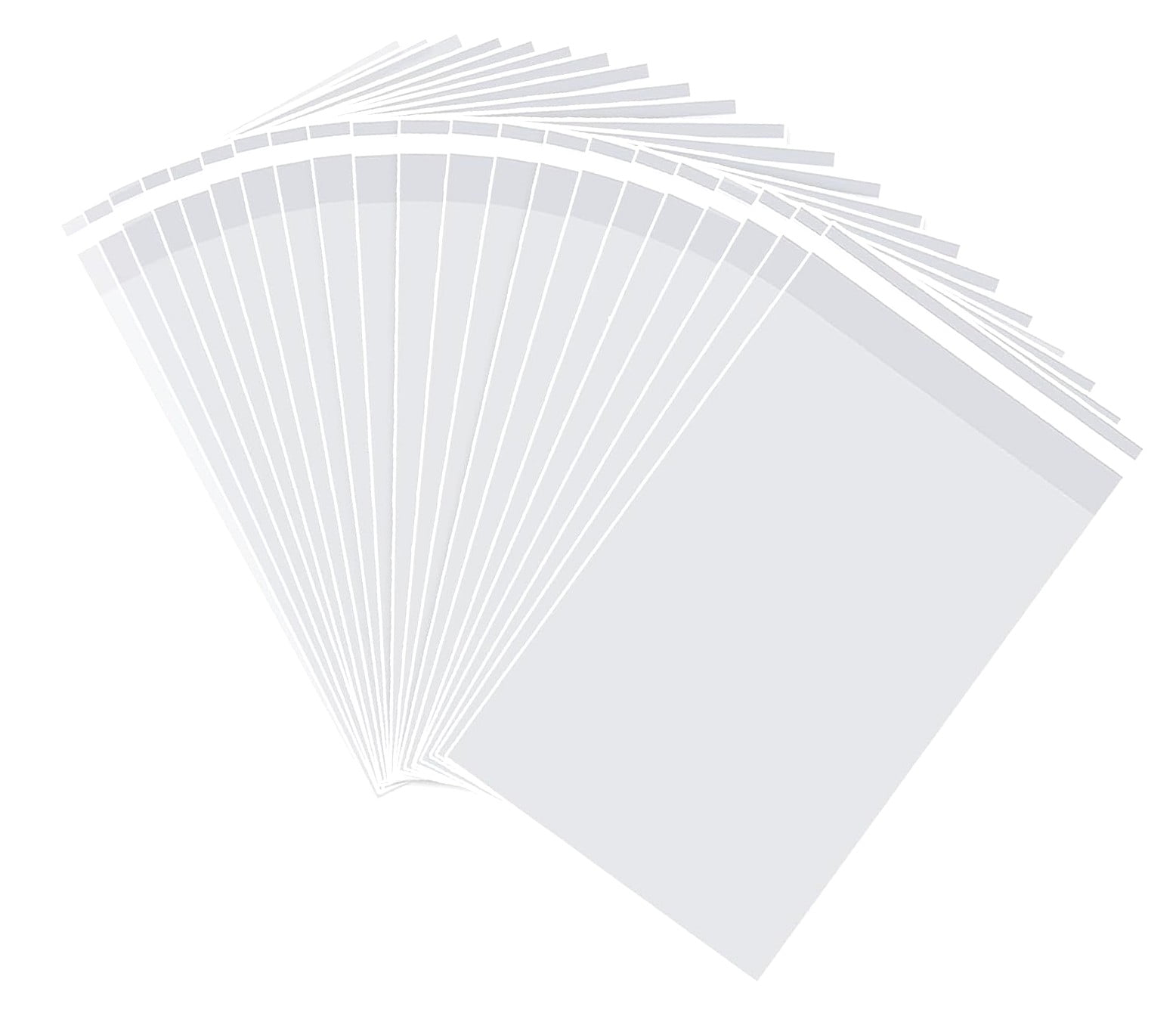 SJJ 6x9 inch 200Pcs Clear Self Cellophane Bags Resealable Adhesive ...