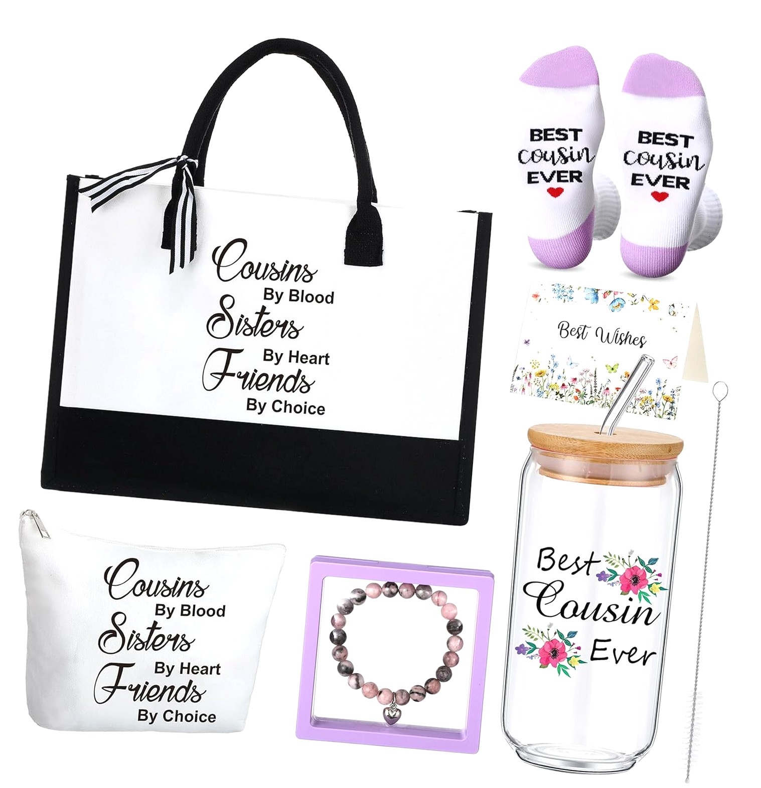 SJJ 7 Pack Christmas Cousin, Xmas Thank You Cousin Ever Idea for ...